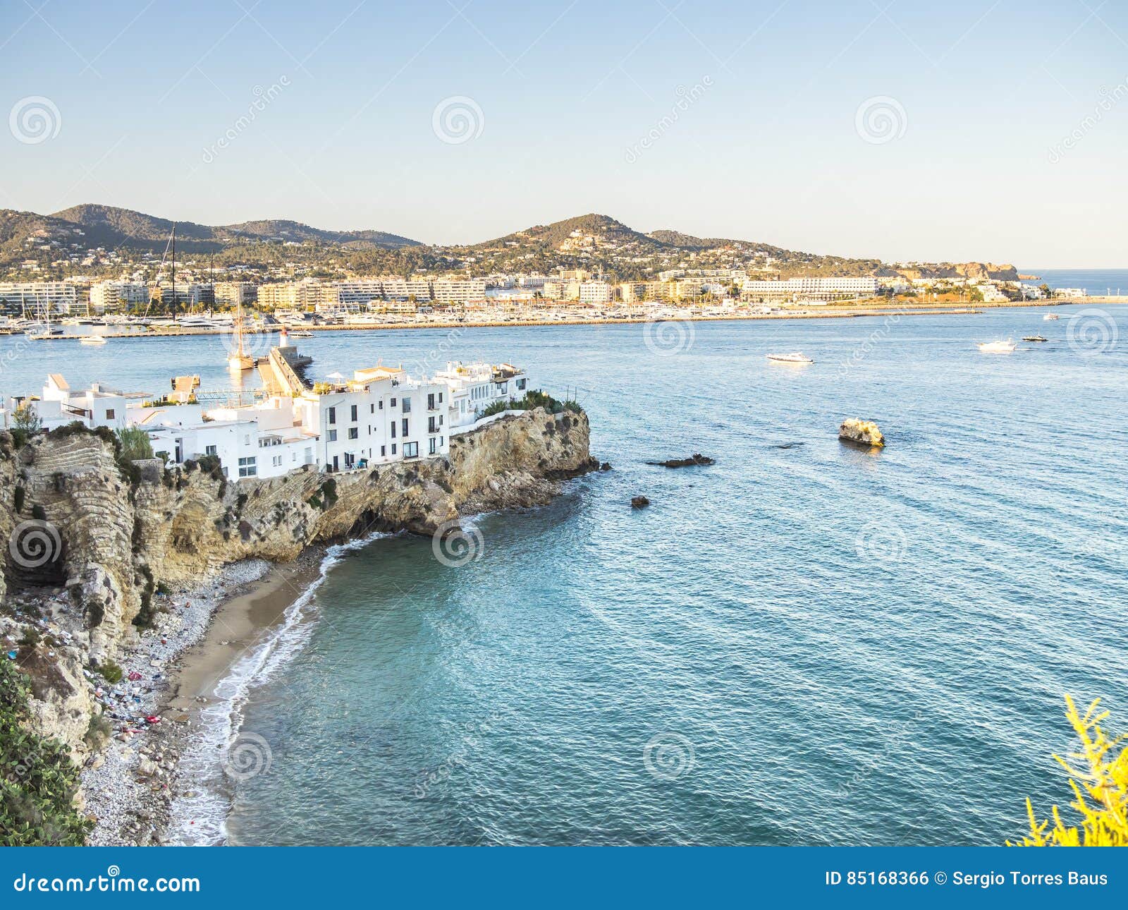Ibiza architecture stock photo. Image of port, holiday - 85168366