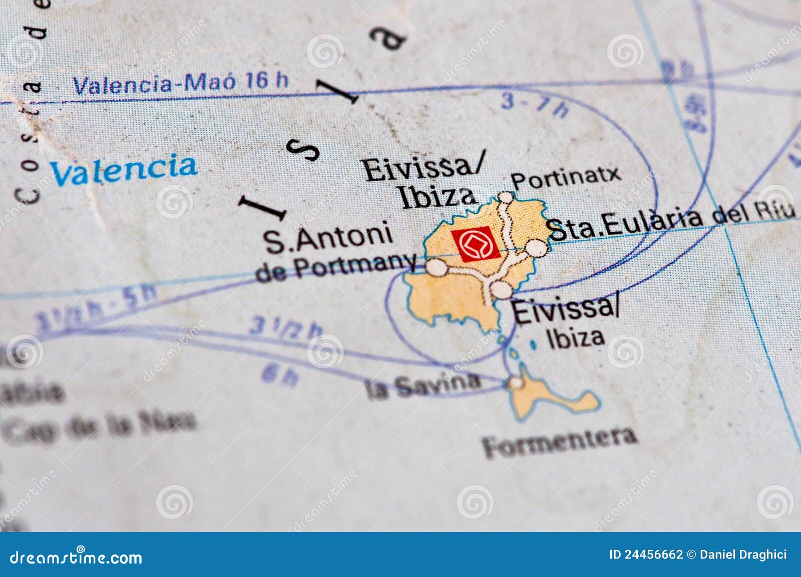 Ibiza Island stock photo. Image of europe, relief, topography - 24456662