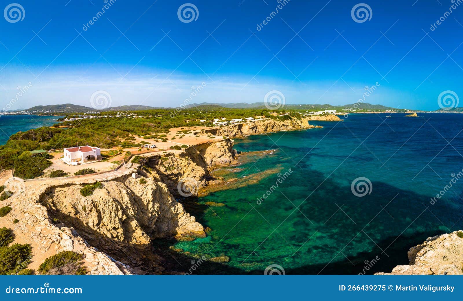 Ibiza, Punta Arabi stock image. Image of cliff, island - 266439275
