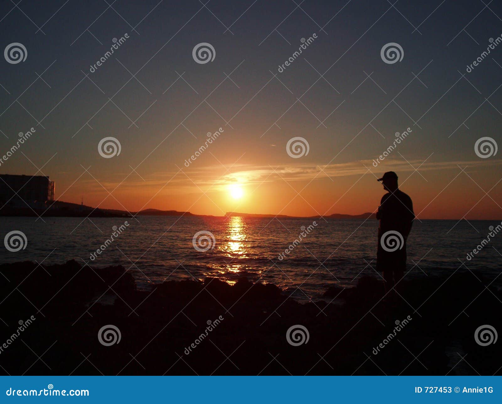 Ibiza - Sunset Contemplation Stock Image - Image of europe, holiday: 727453