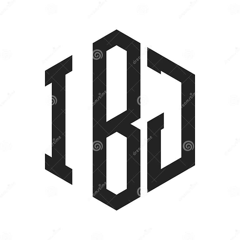 IBJ Logo Design. Initial Letter IBJ Monogram Logo Using Hexagon Shape ...