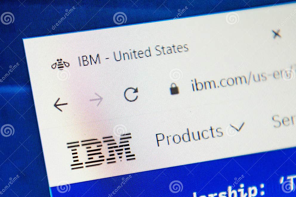 Ibm.com Web Site. Selective Focus. Editorial Photo - Image of ibmcom ...