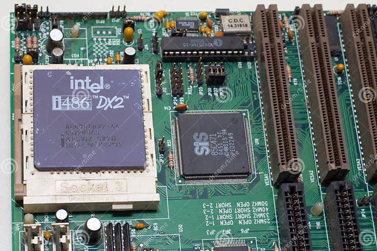 IBM PC 486 editorial stock image. Image of equipment - 19199329