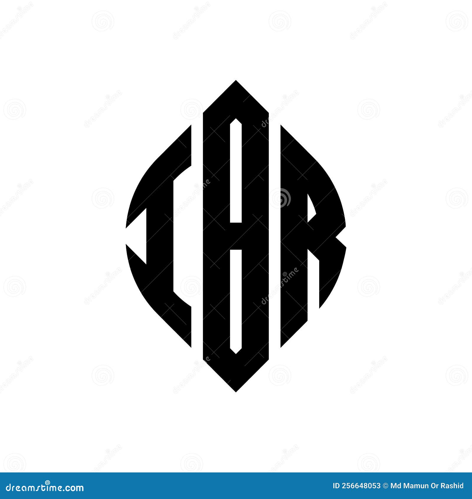 IBR Circle Letter Logo Design With Circle And Ellipse Shape. IBR ...