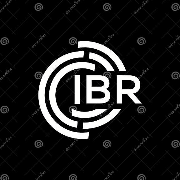 IBR Letter Logo Design on Black Background. IBR Creative Initials ...