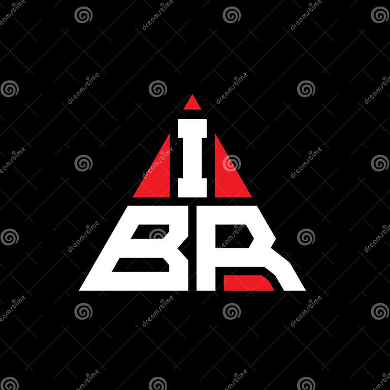 IBR Triangle Letter Logo Design with Triangle Shape. IBR Triangle Logo ...