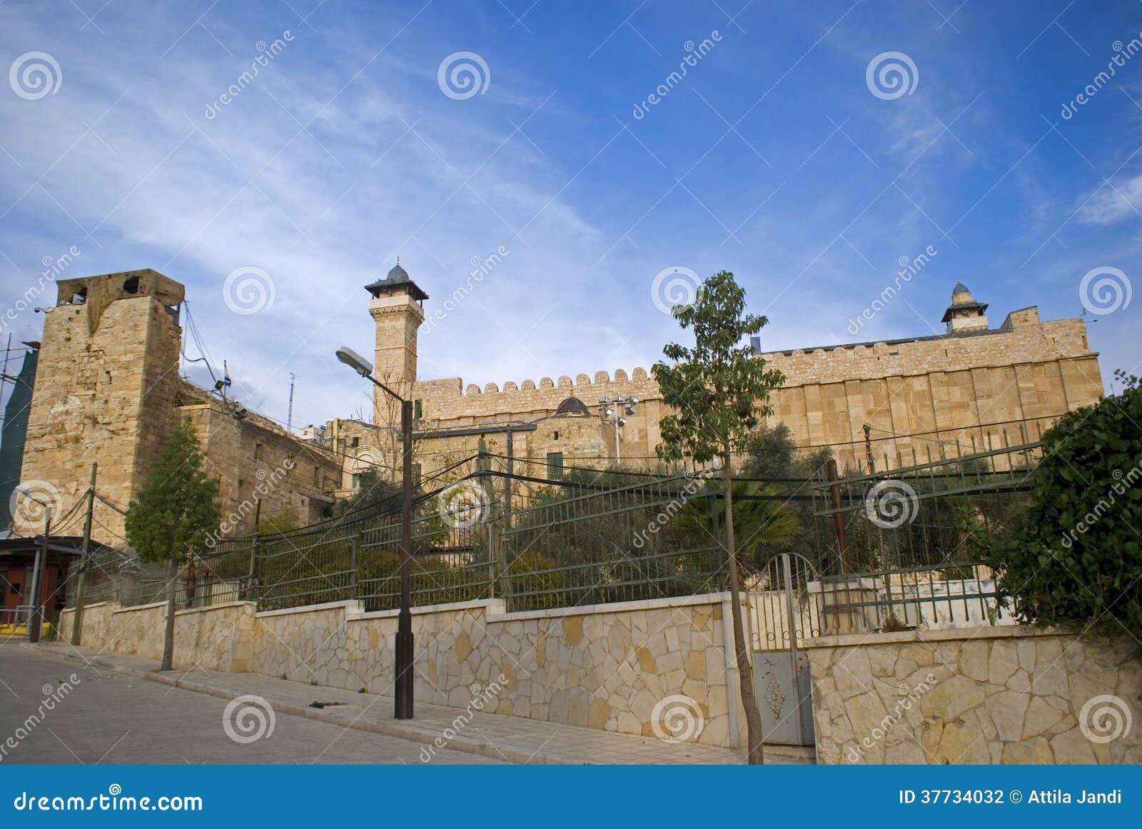 Ibrahim Mosque, Hebrón, Palestina Foto de archivo - Imagen de cultura ...