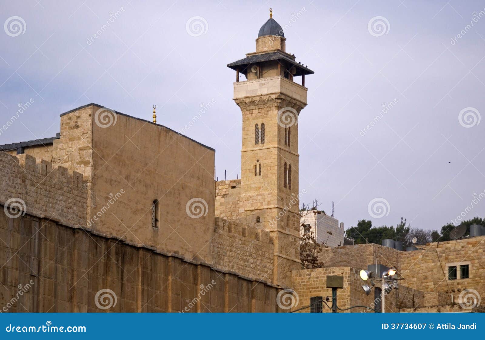 Ibrahim Mosque, Hebron, Palestine Stock Image - Image of ibrahim, angel ...