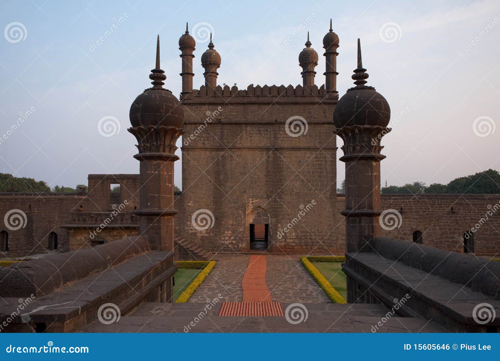 Ibrahim Rauza Inner Courtyard Stock Photo - Image of karnataka, ibrahim ...