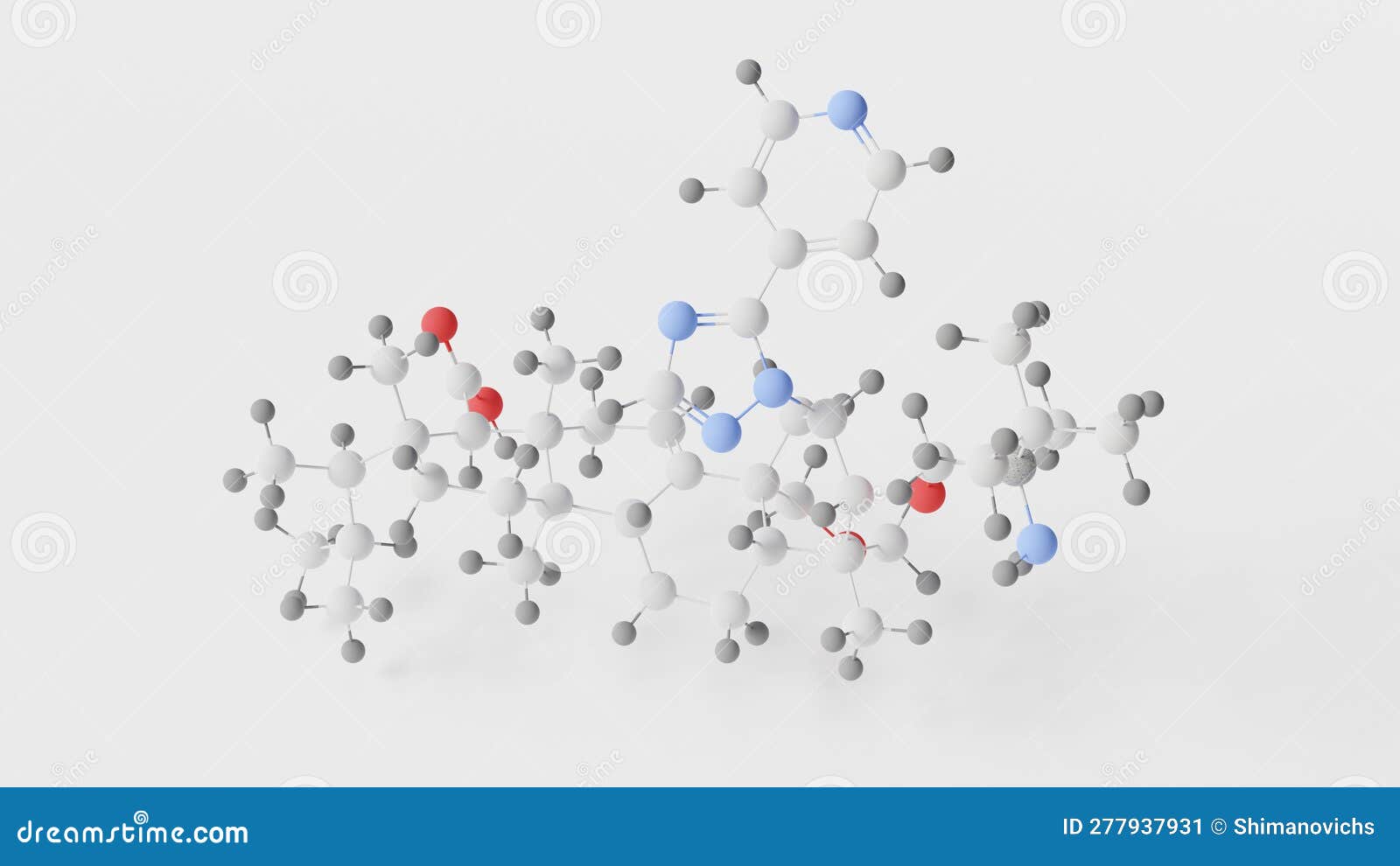 Ibrexafungerp Molecule 3d, Molecular Structure, Ball and Stick Model ...