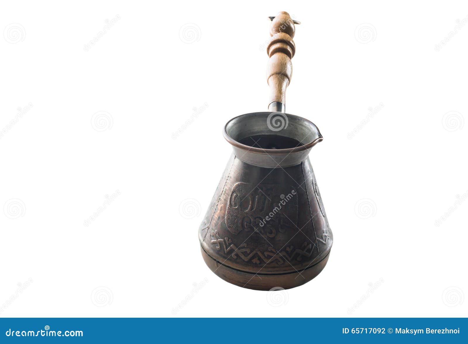 Ibrik en blanco foto de archivo. Imagen de aislado, objeto - 65717092