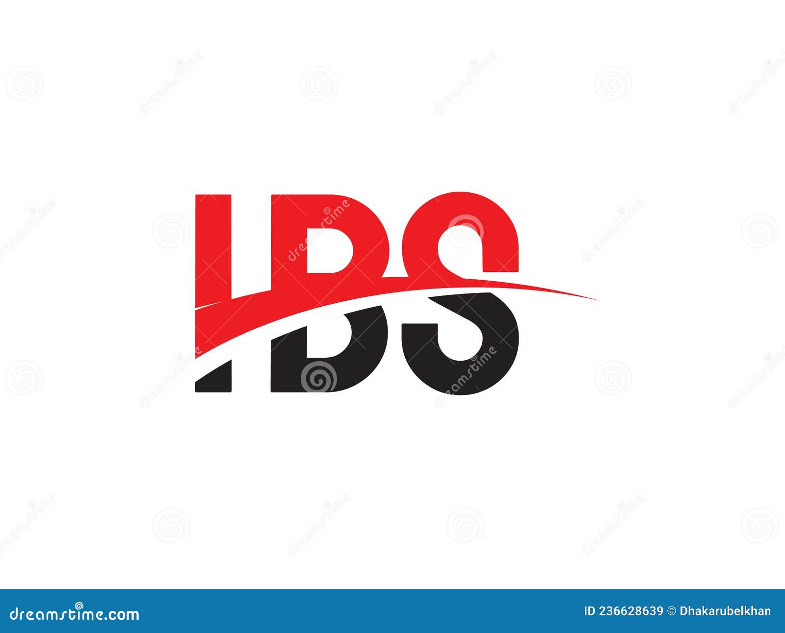 IBS Letter Initial Logo Design Vector Illustration Stock Vector ...