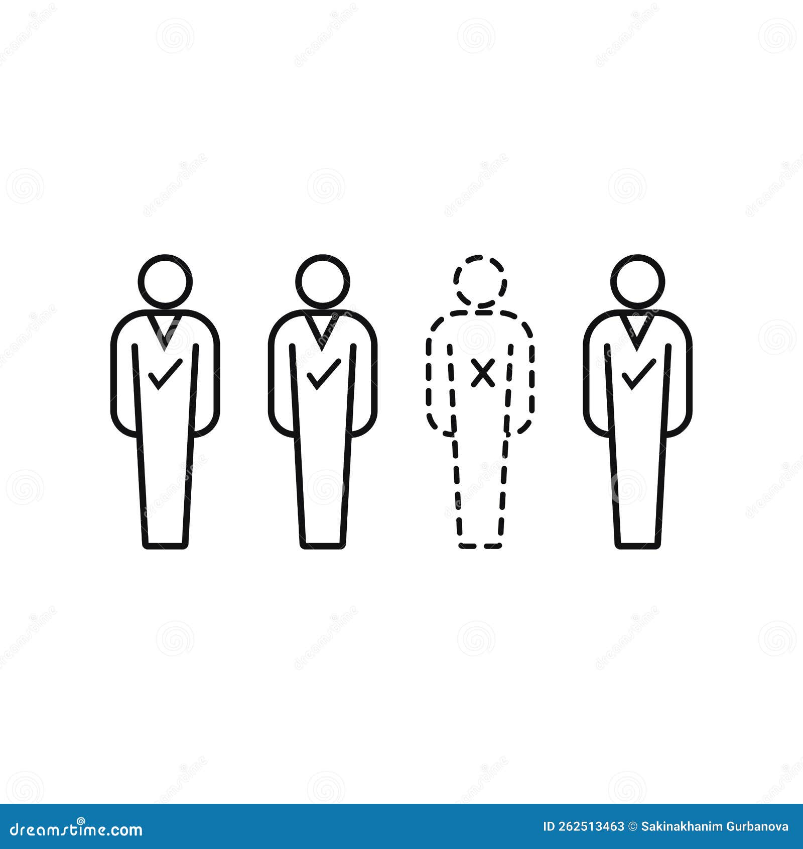 Icône absentéisme illustration stock. Illustration du affaires - 262513463