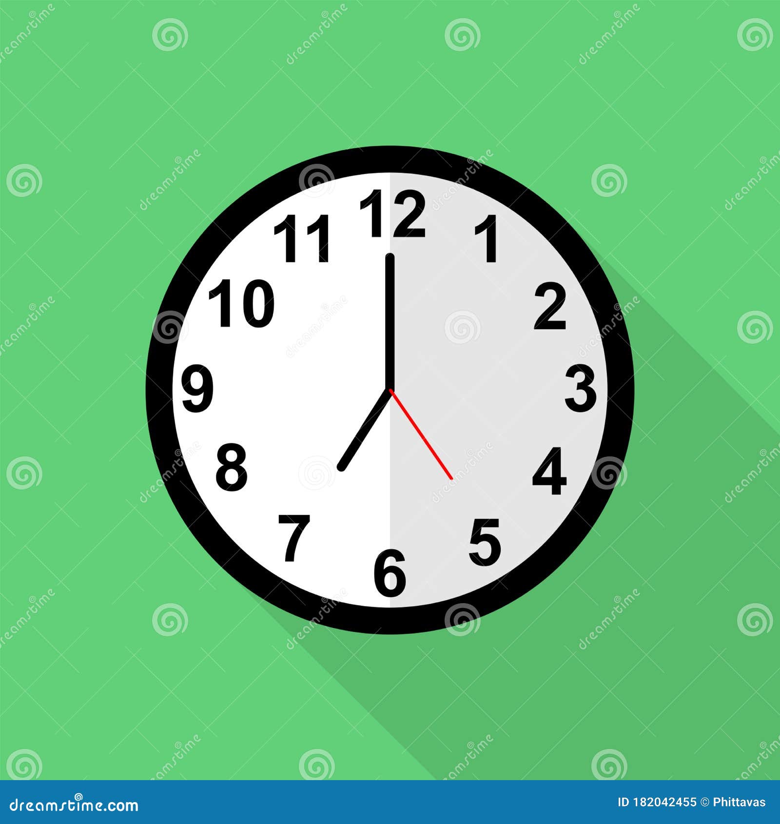 Icône Classique D'horloge 7 Heures Illustration Stock - Illustration du ...