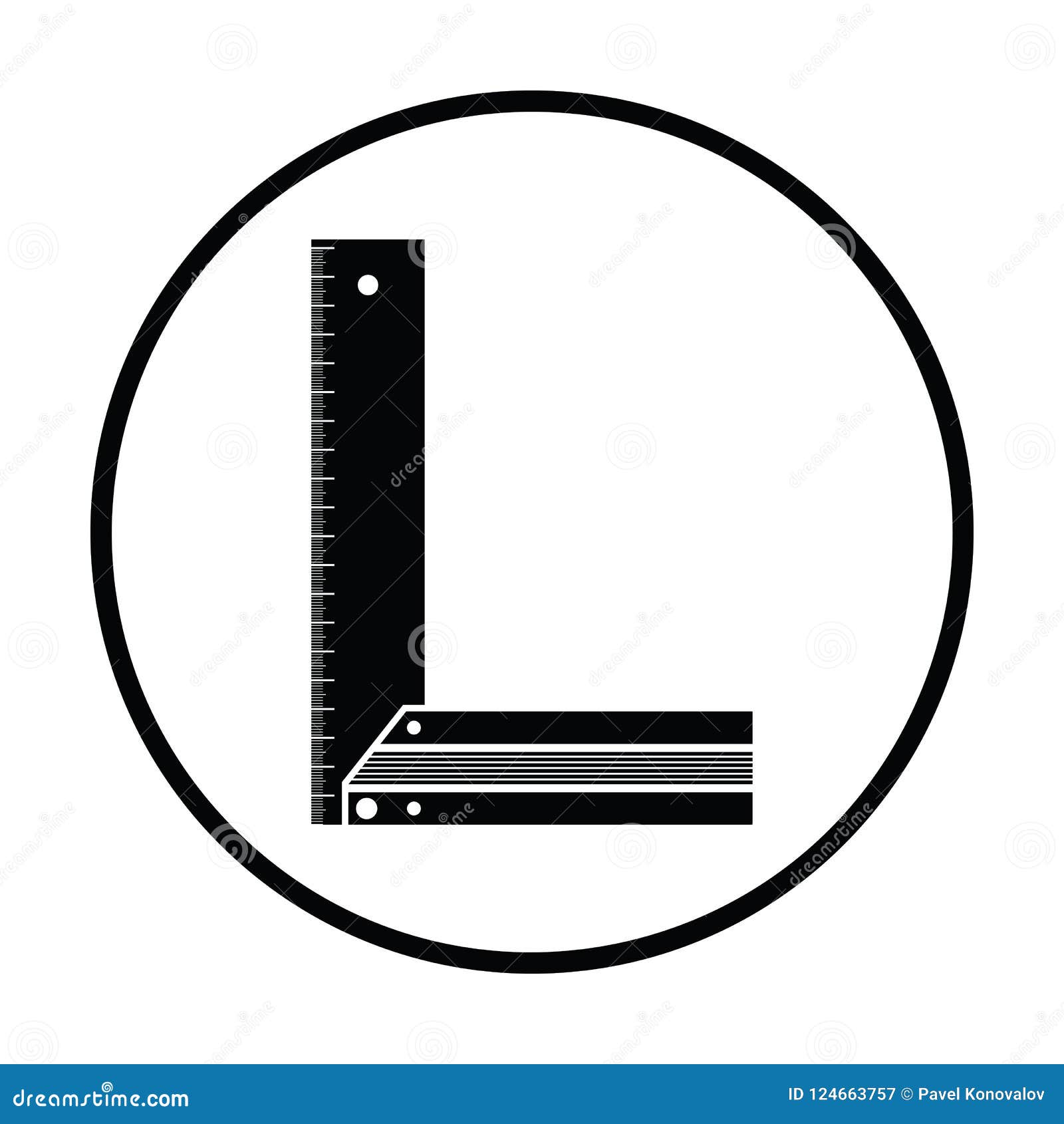 Icône d'équerre illustration de vecteur. Illustration du instrument ...