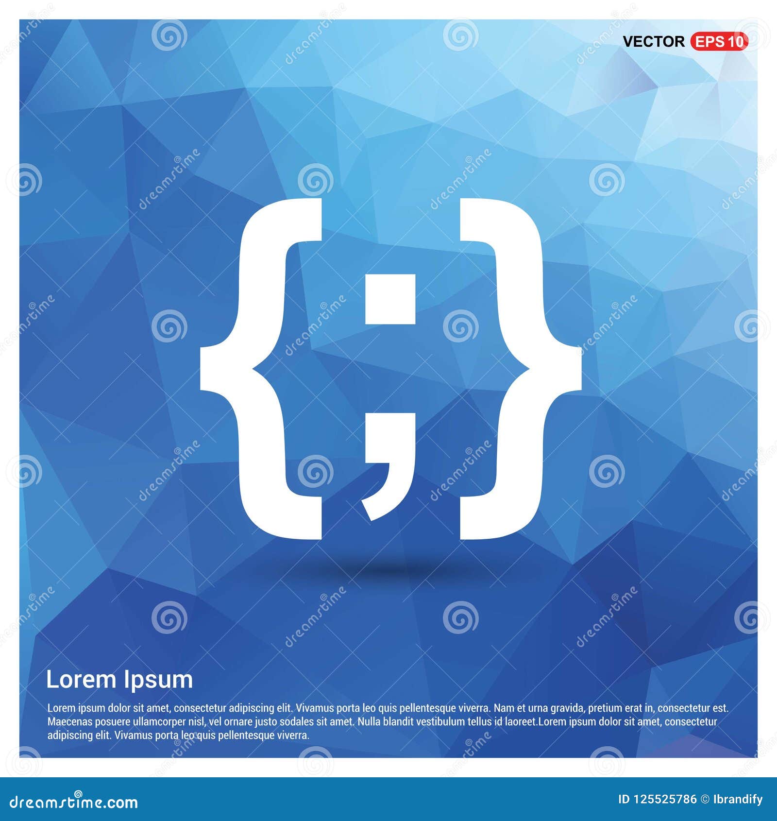 Icône d'accolade illustration de vecteur. Illustration du coloré ...