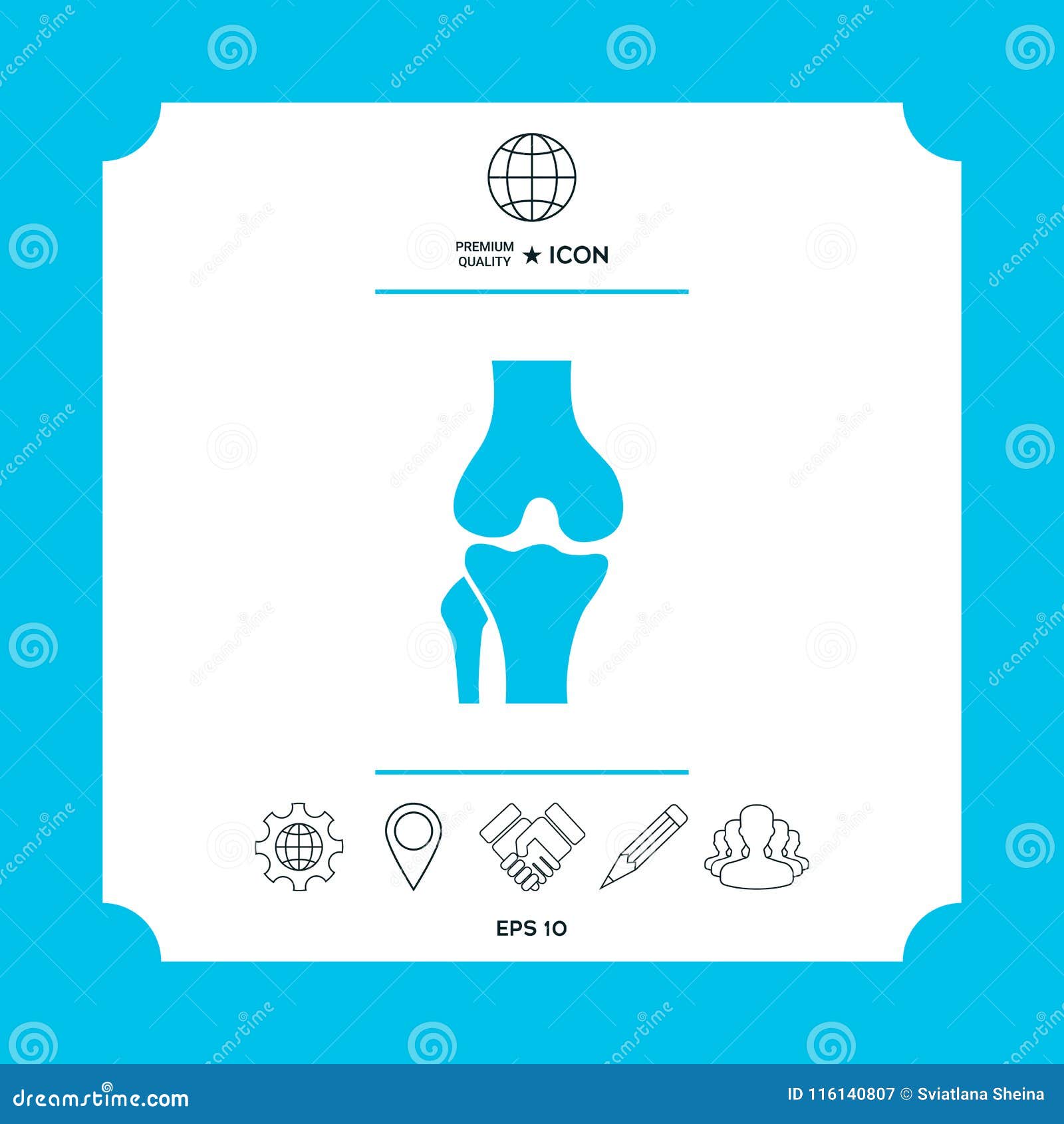 Icône D'articulation Du Genou Illustration de Vecteur - Illustration du ...