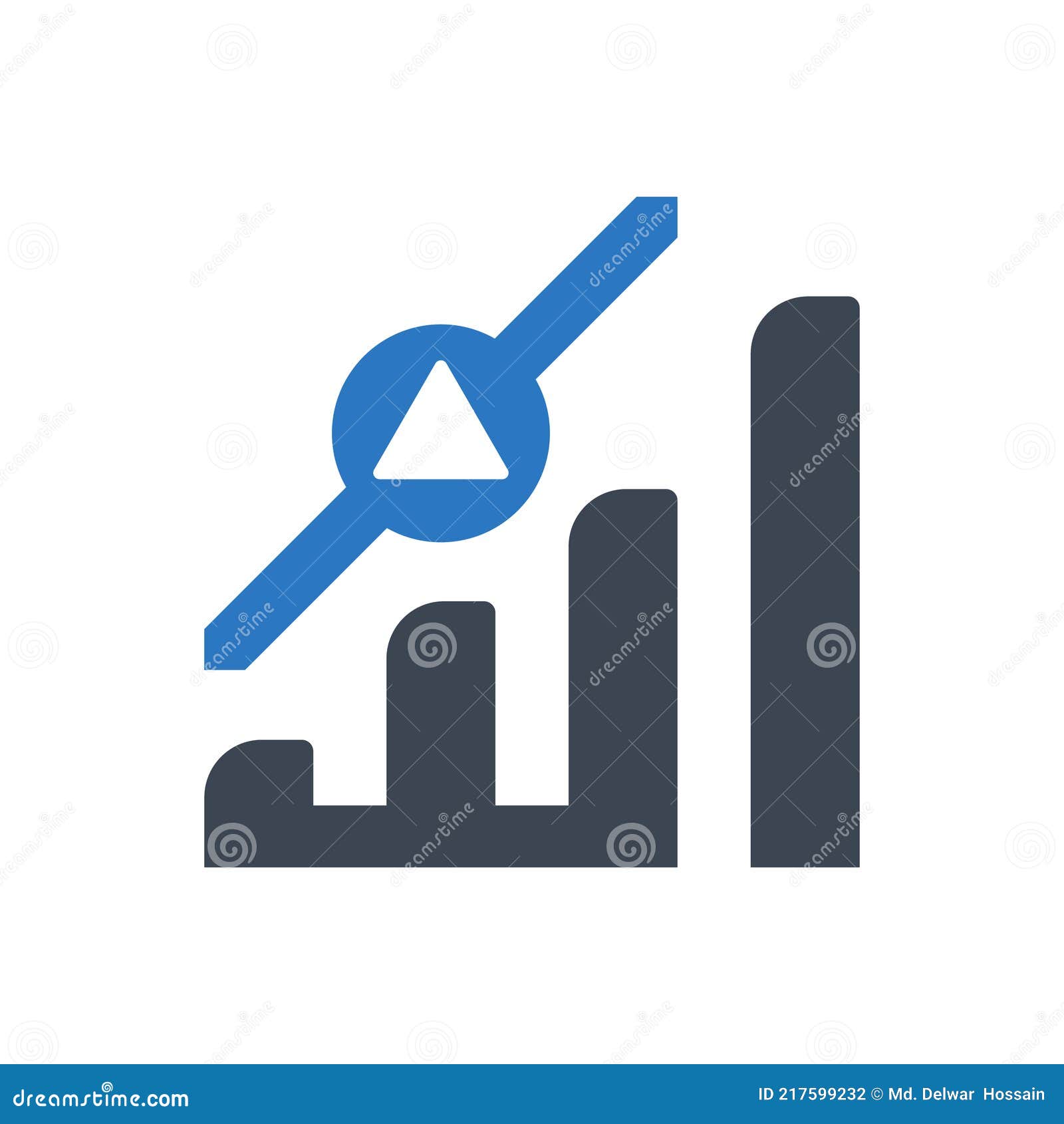 Icône D'augmentation De Taux Illustration de Vecteur - Illustration du ...