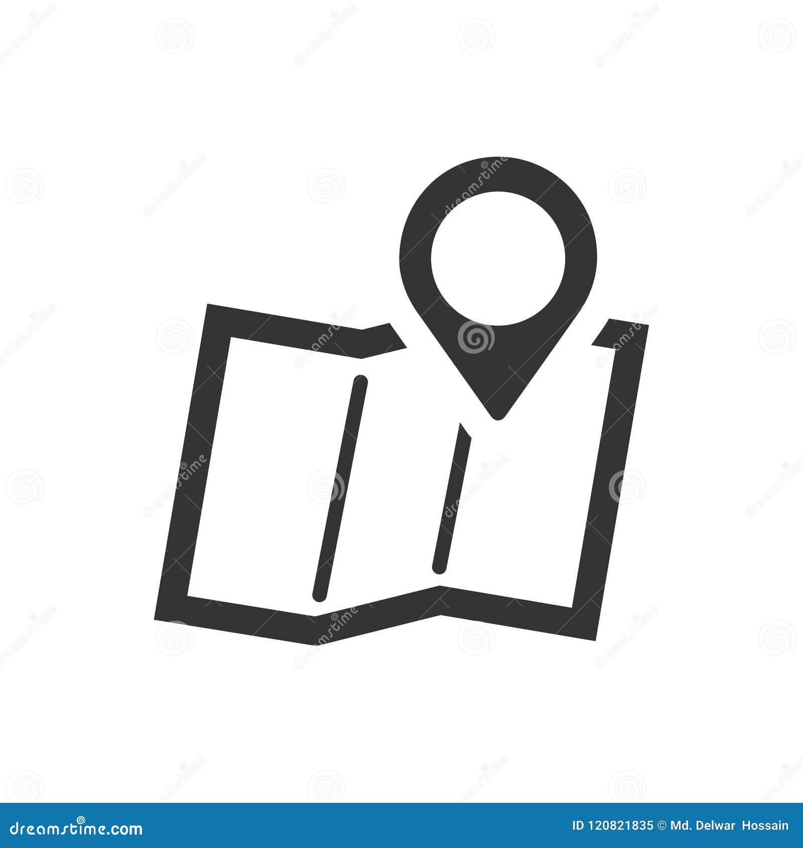 Icône D'emplacement D'adresse Illustration de Vecteur - Illustration du ...