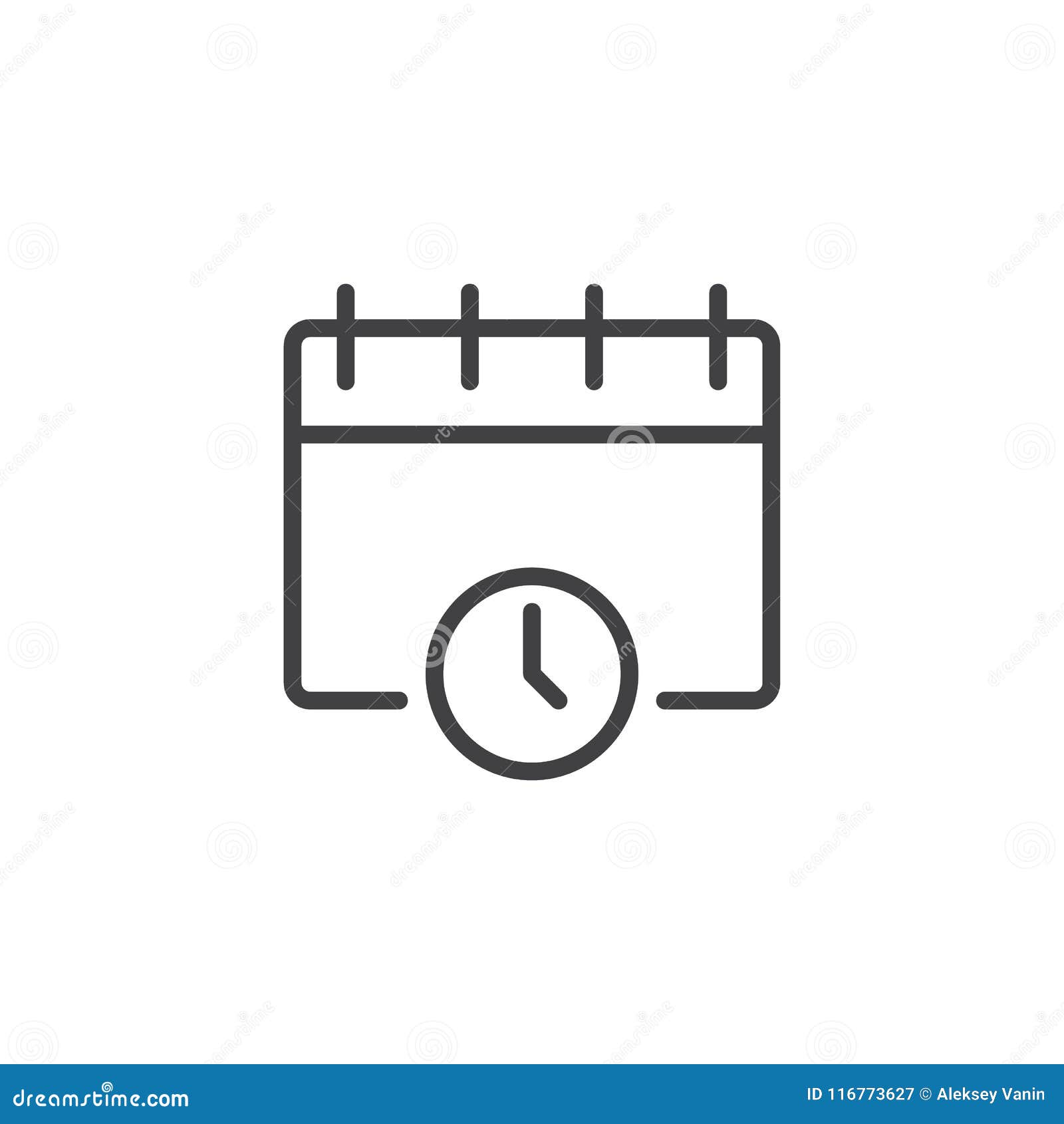 Icône D'ensemble De Date Et D'heure Illustration de Vecteur ...