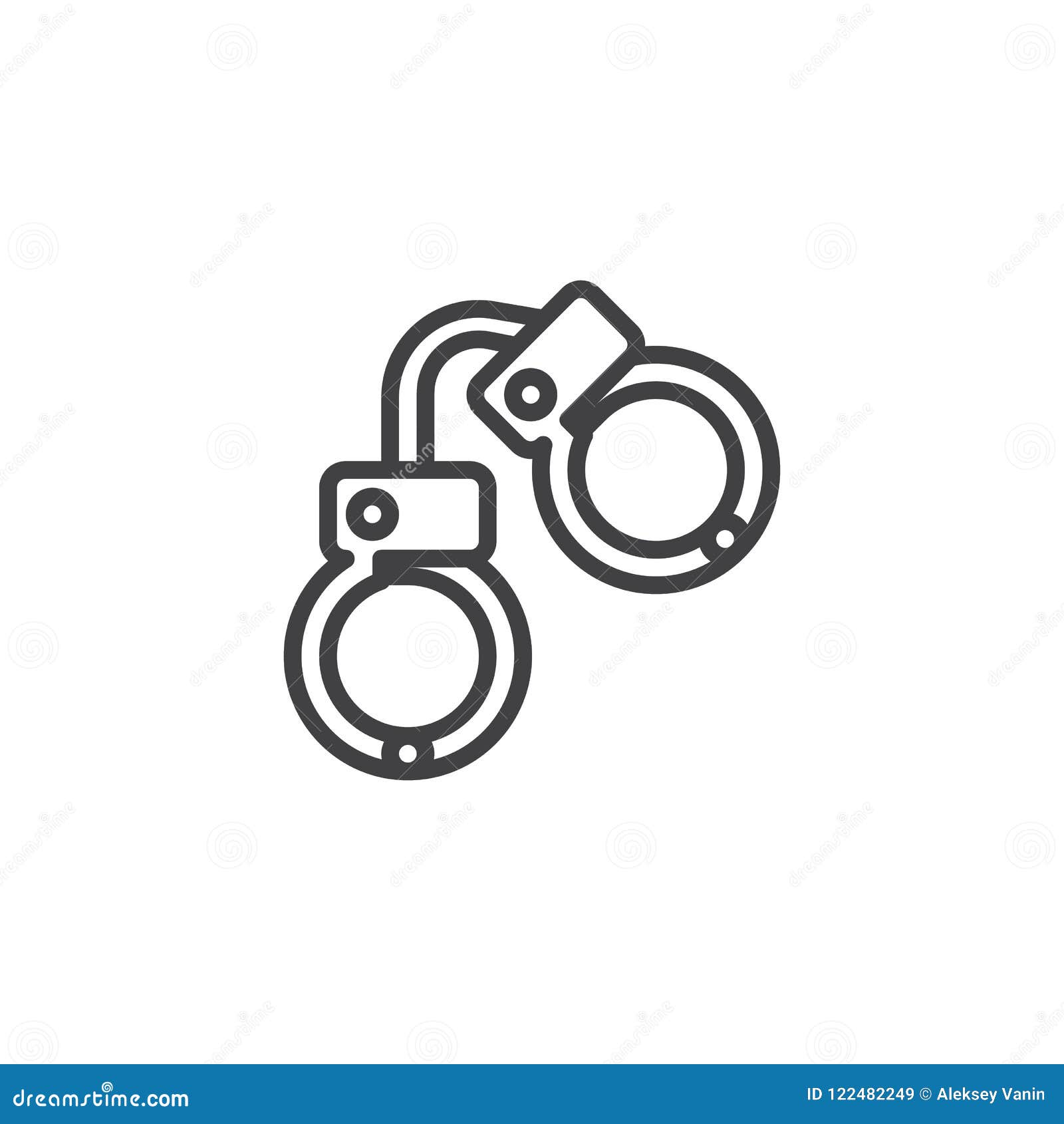 Icône D'ensemble De Menottes Illustration de Vecteur - Illustration du ...