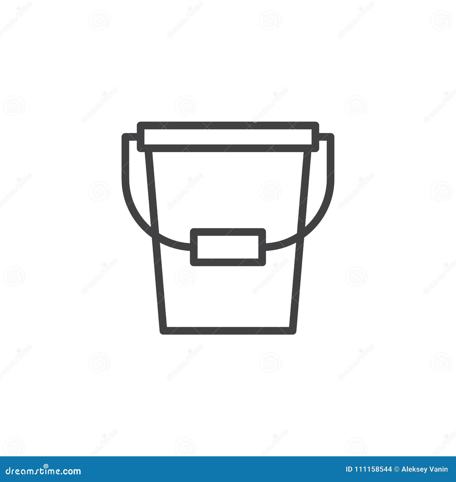 Icône d'ensemble de seau illustration de vecteur. Illustration of ...