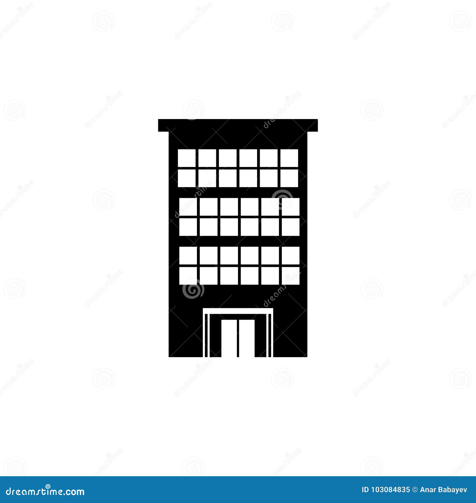 Icône D'immeuble De Bureaux Illustration de Vecteur - Illustration du ...