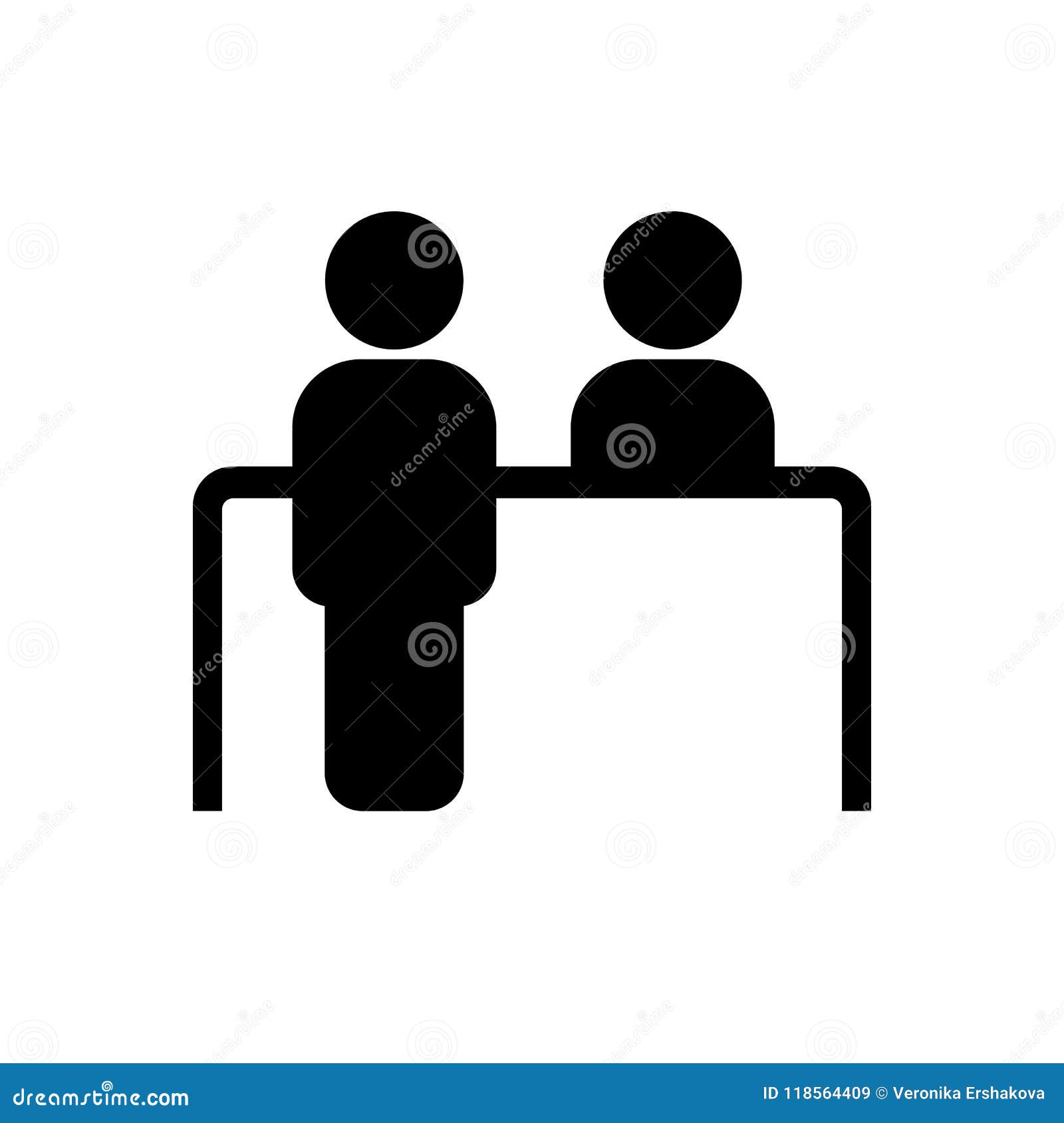 Icône De Bureau De Service Client Symbole De Réception Illustration de ...