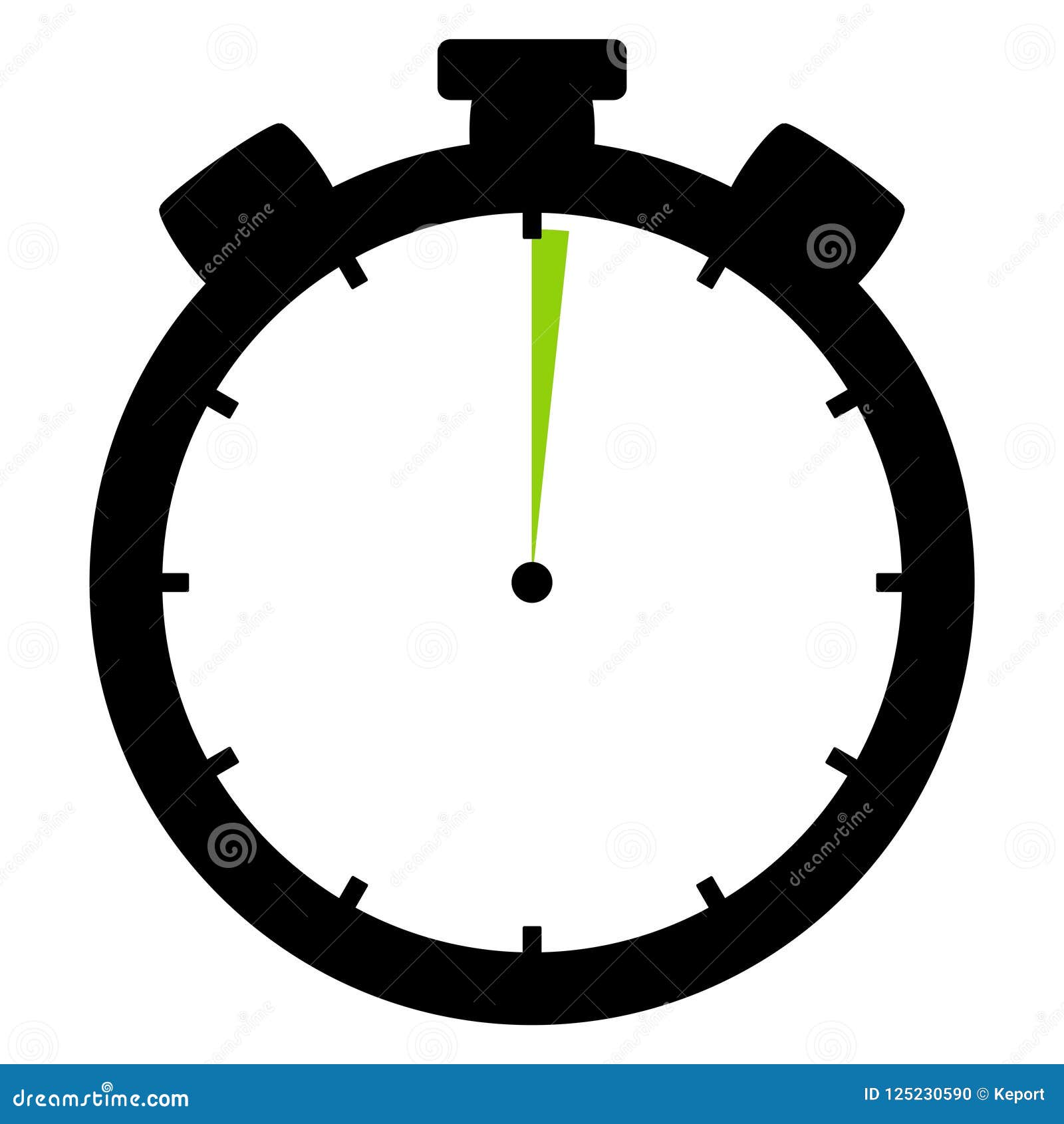 Icône De Chronomètre : 1 Minute Ou 1 Seconde Illustration Stock ...