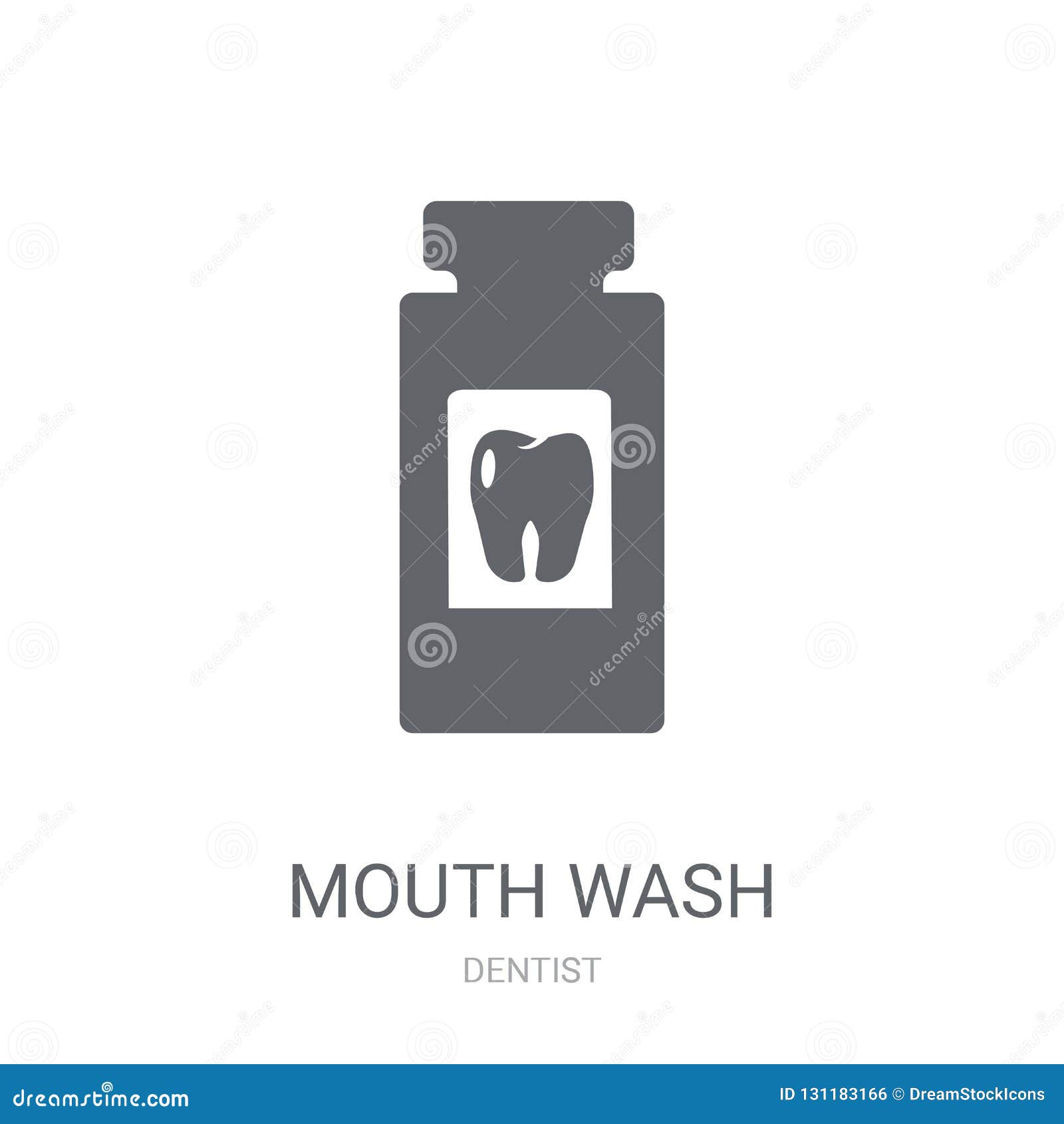 Icône de collutoire illustration de vecteur. Illustration du sain ...