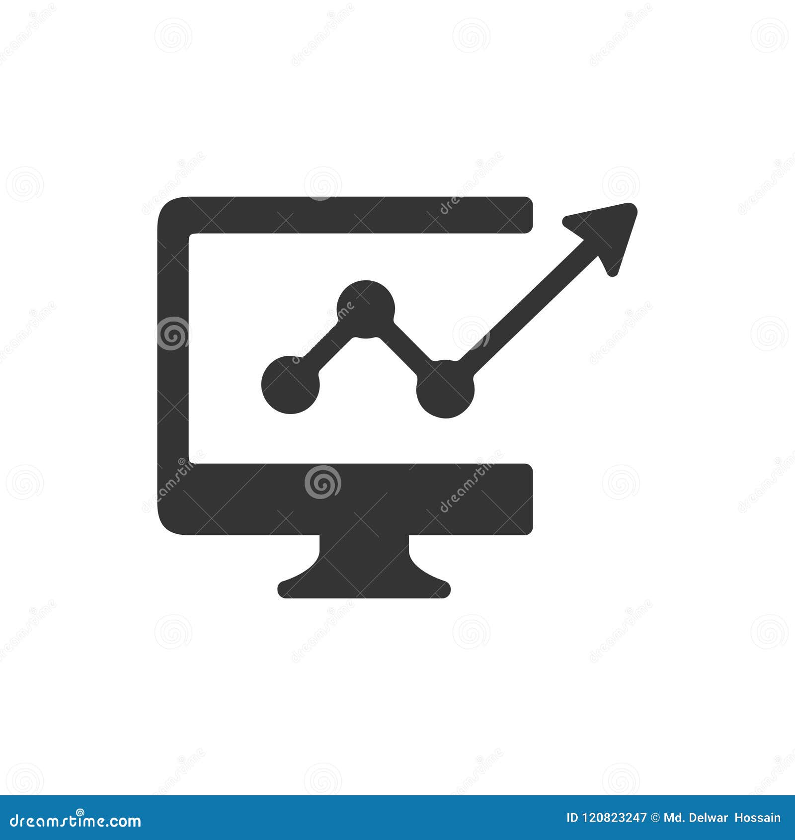 Icône De Commercialisation De Tendance Illustration de Vecteur ...