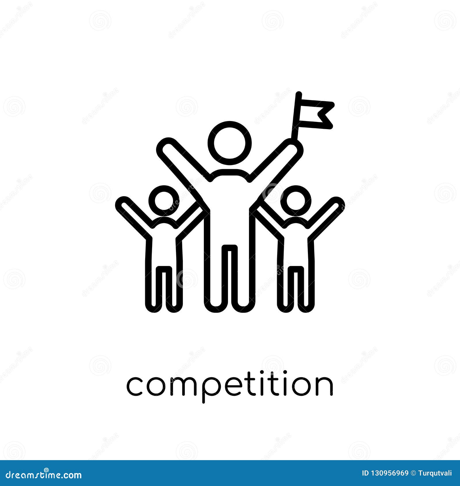 Icône De Concurrence De Collection De Productivité Illustration de ...