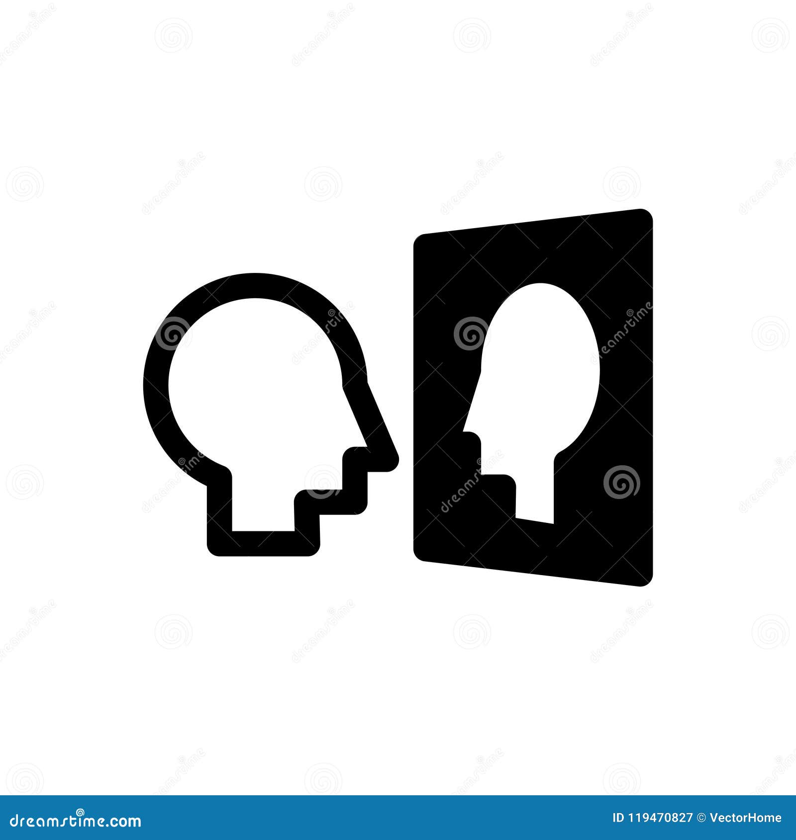 Icône De Conscience De Soi, Illustration De Vecteur Illustration de ...