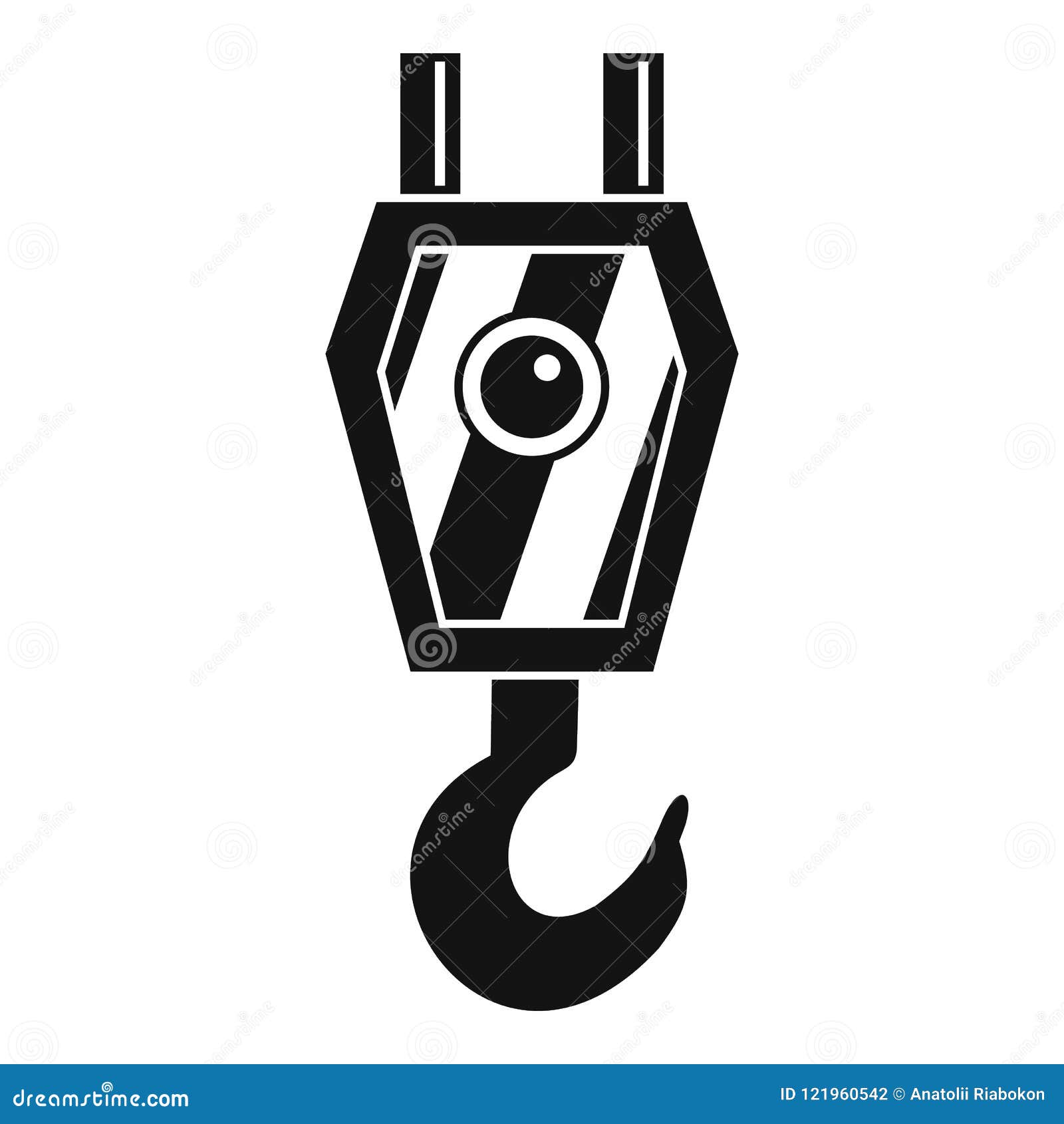 Icône De Crochet De Grue, Style Simple Illustration de Vecteur ...