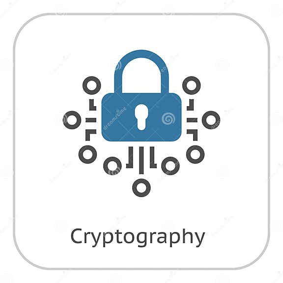 Icône de cryptographie illustration de vecteur. Illustration du ...