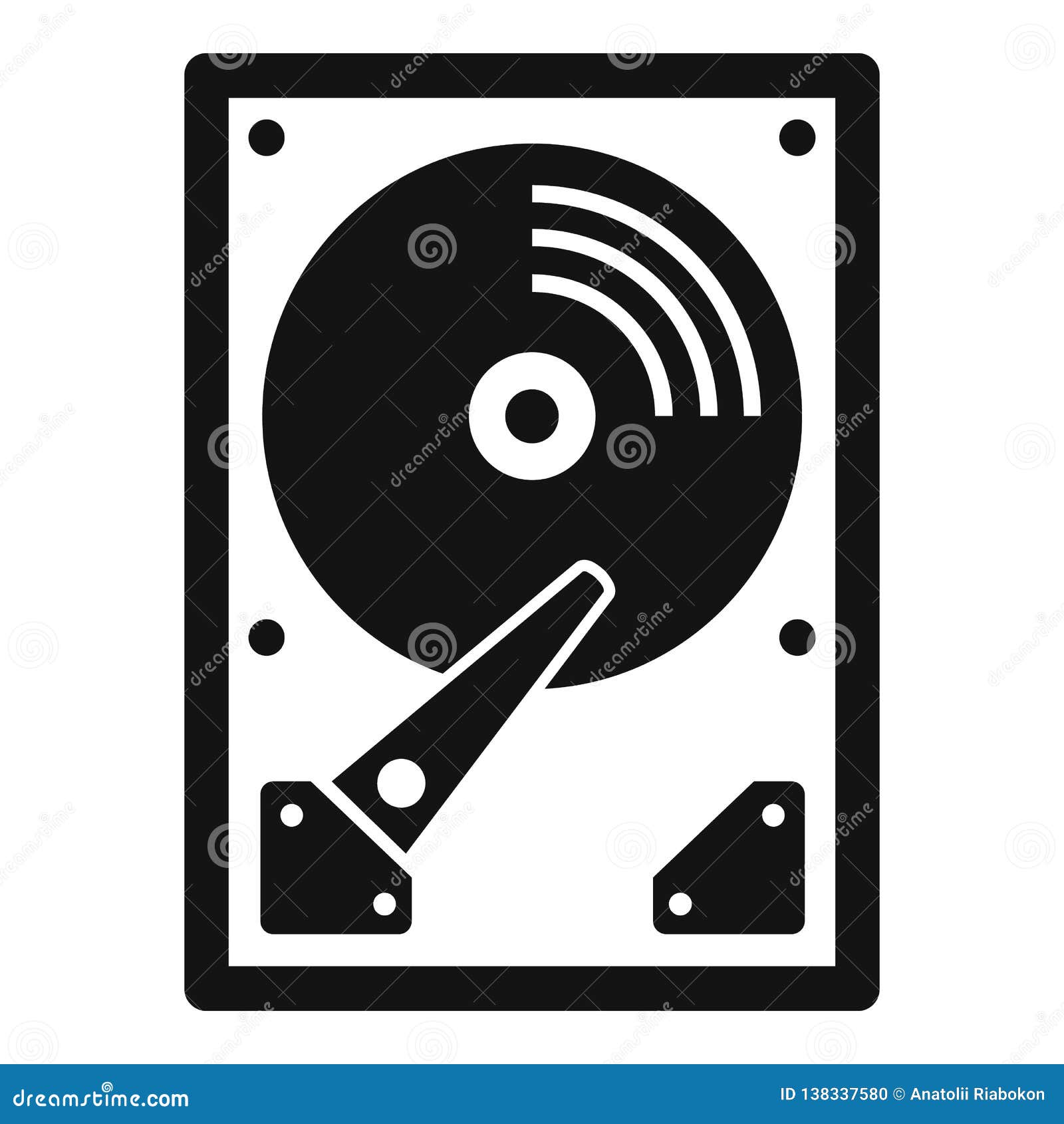 Icône De Disque Dur De Serveur, Style Simple Illustration de Vecteur ...