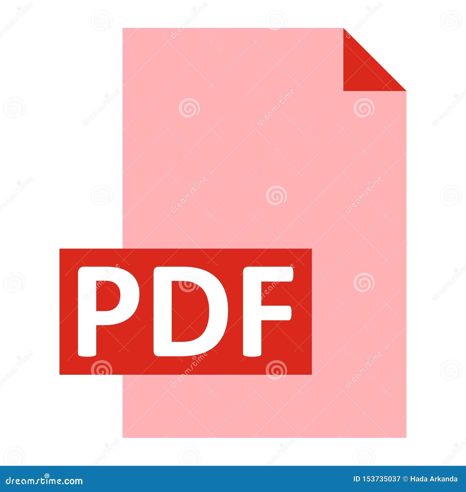 Icône De Document De Format De Pdf Ou Illustration De Logo Illustration ...