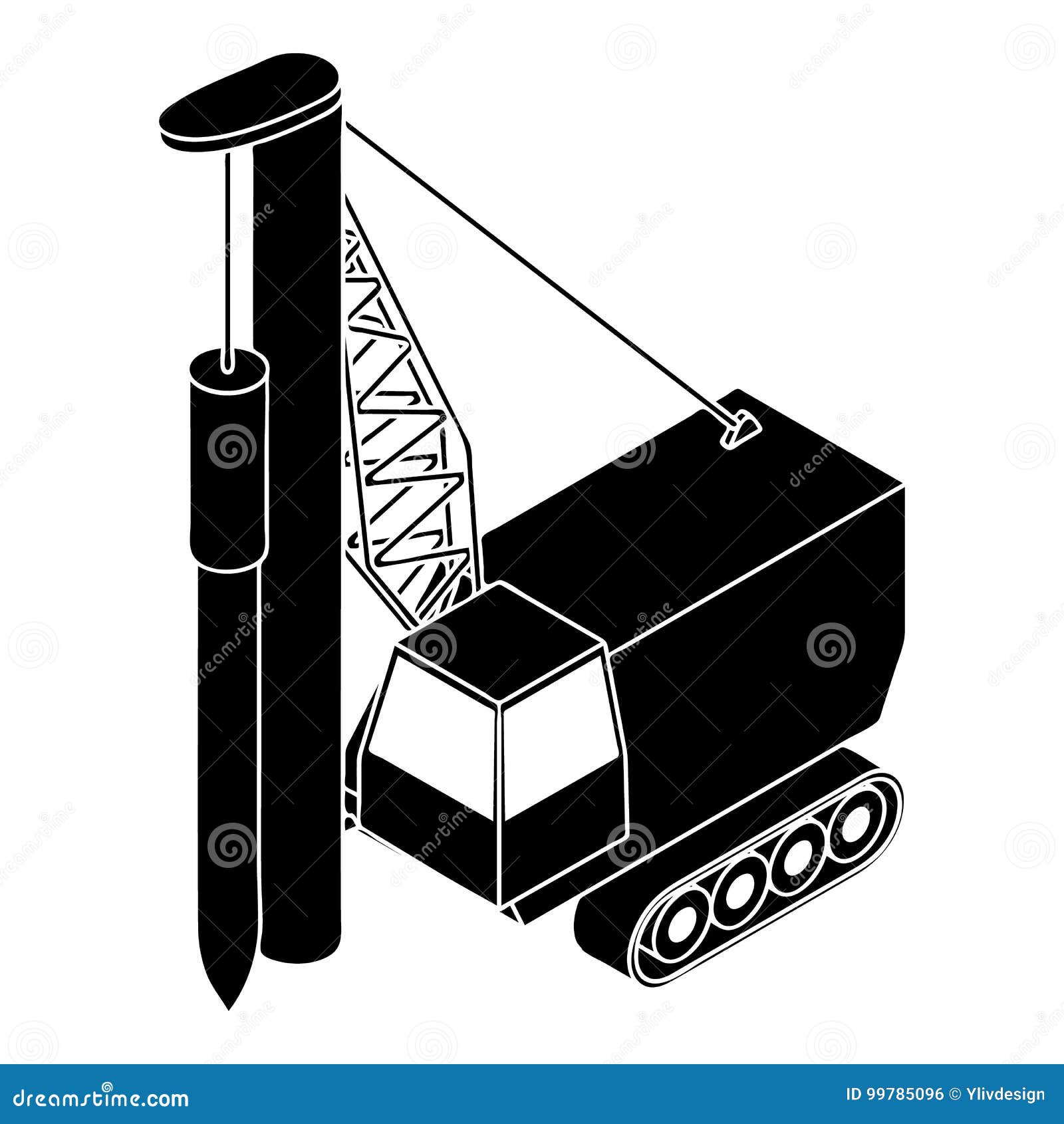 Icône De Foreuse, Style Simple Illustration de Vecteur - Illustration ...