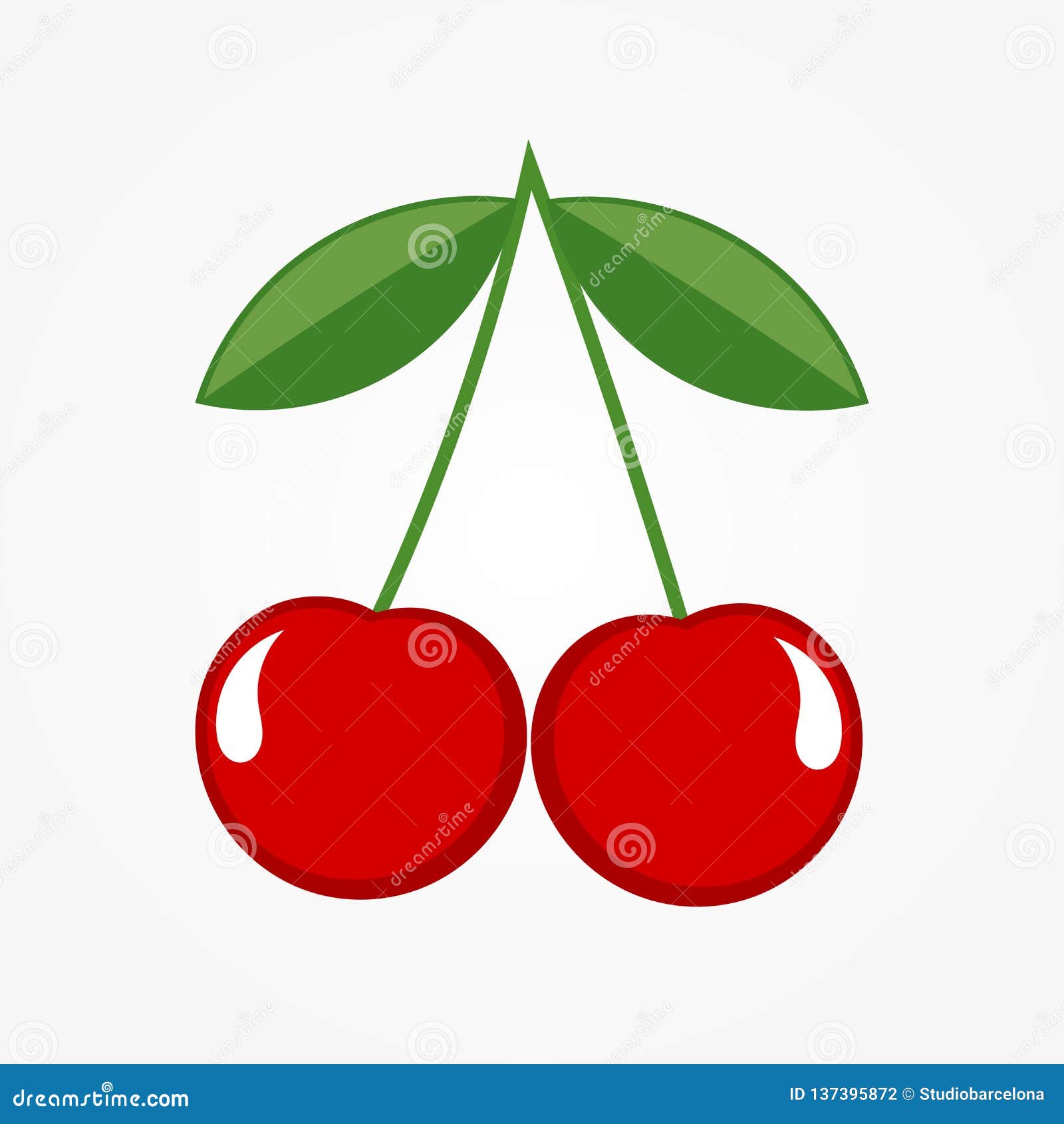 Icône de fruit de merise illustration de vecteur. Illustration du ...