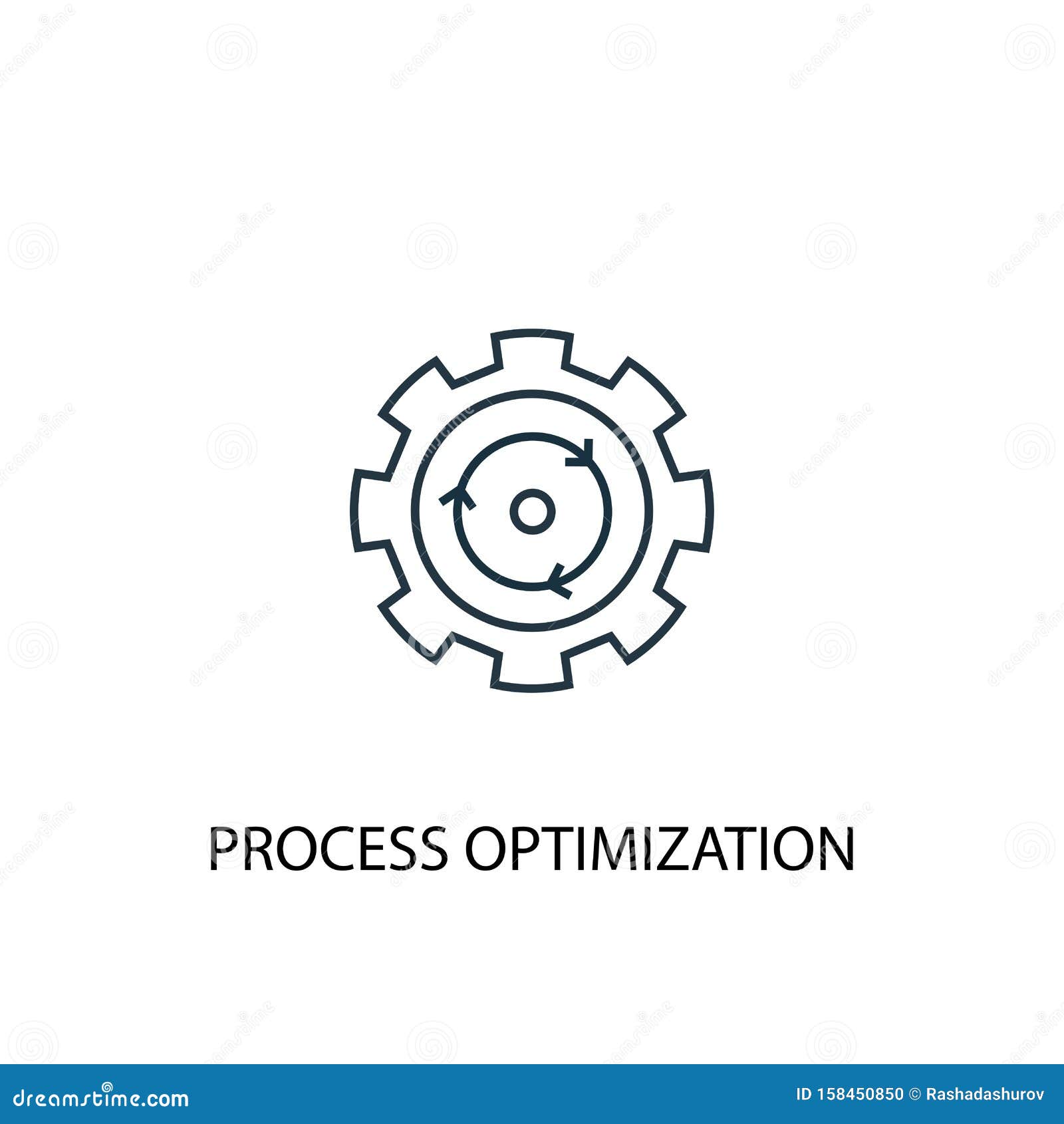 IcÃ´ne De Ligne De Concept D'optimisation De Processus Illustration de ...