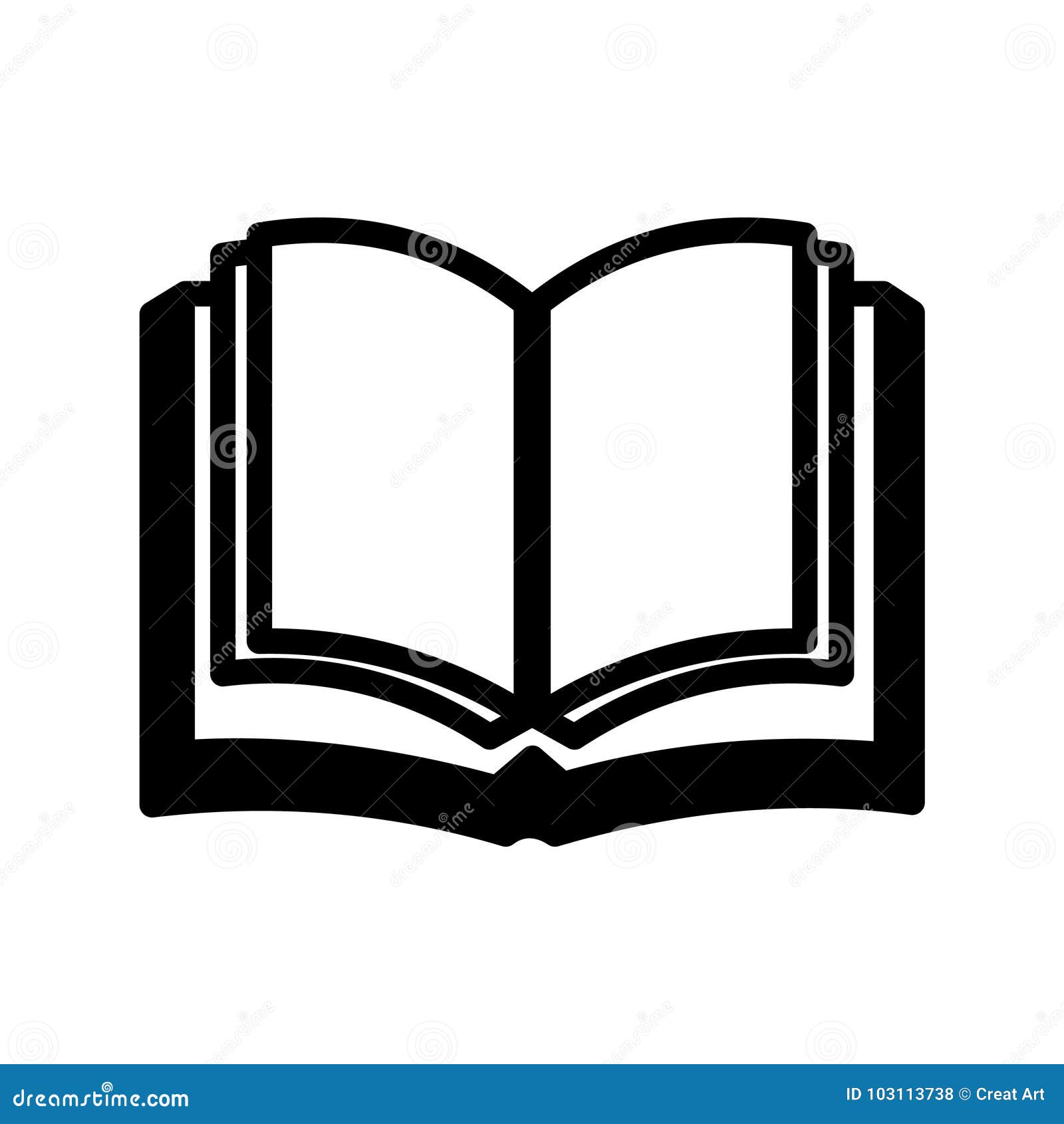 Icône de livre illustration de vecteur. Illustration du universitaire ...