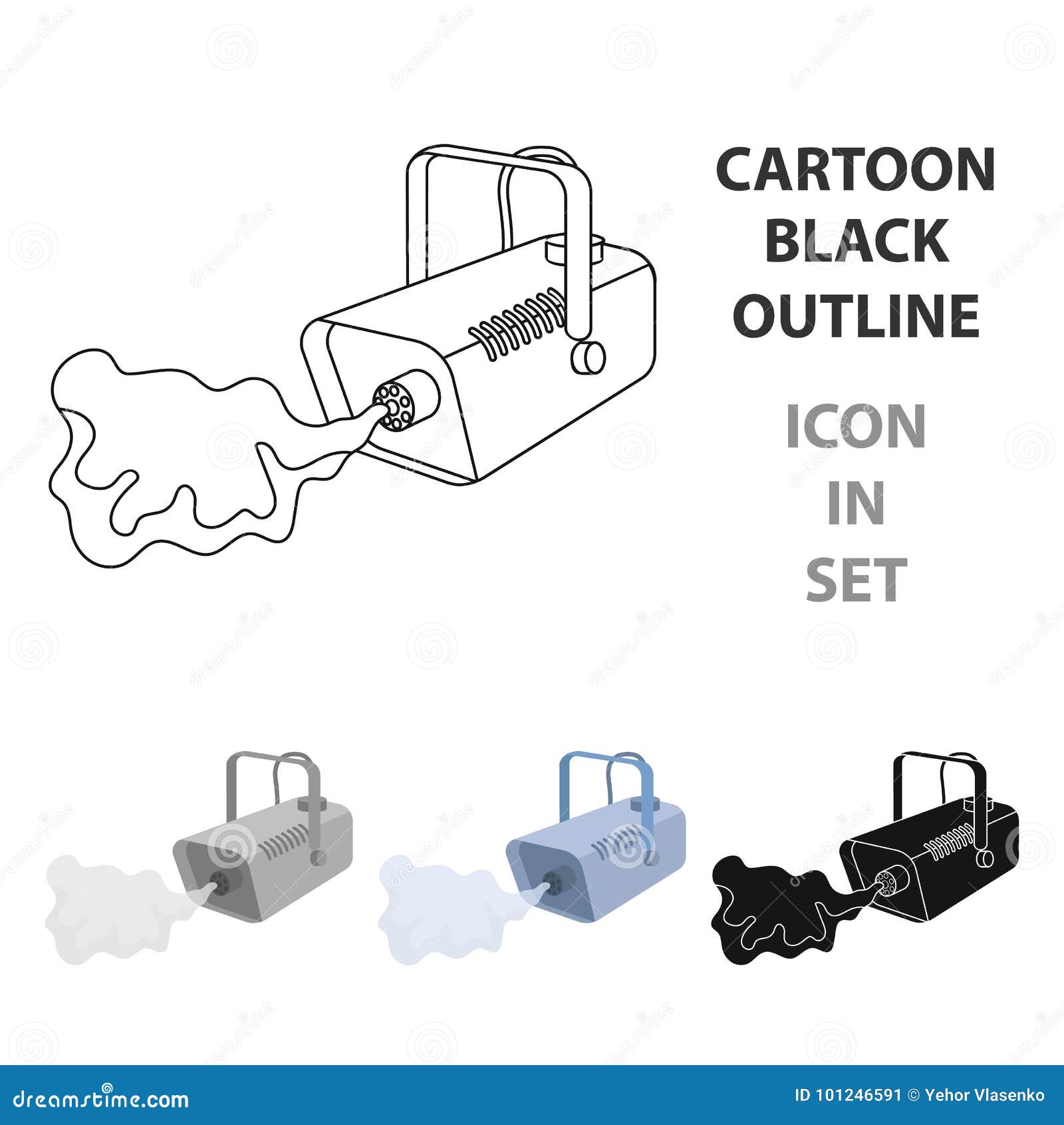 Icône De Machine De Brouillard Illustration de Vecteur - Illustration ...