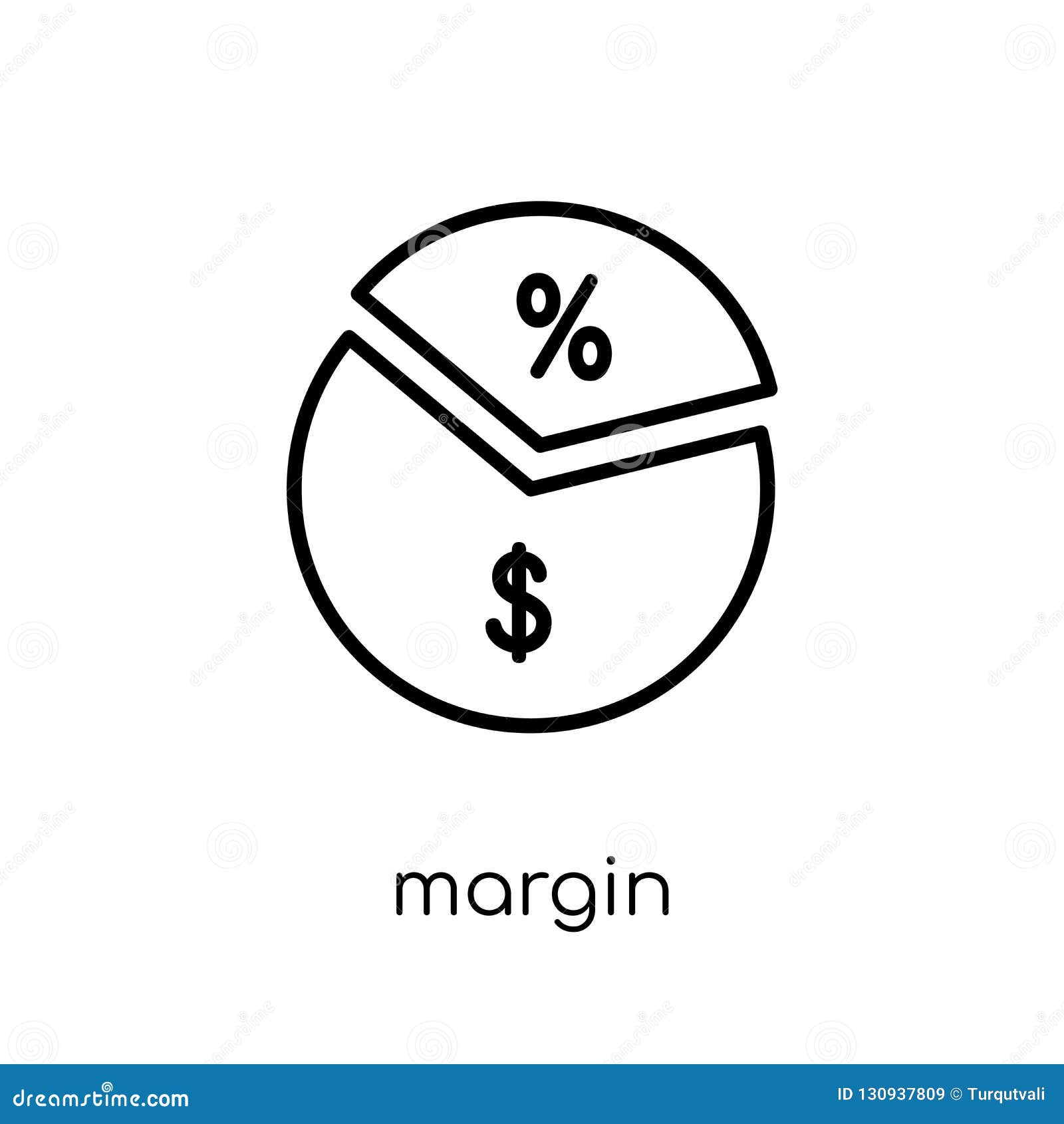 Icône de marge illustration de vecteur. Illustration du produits ...