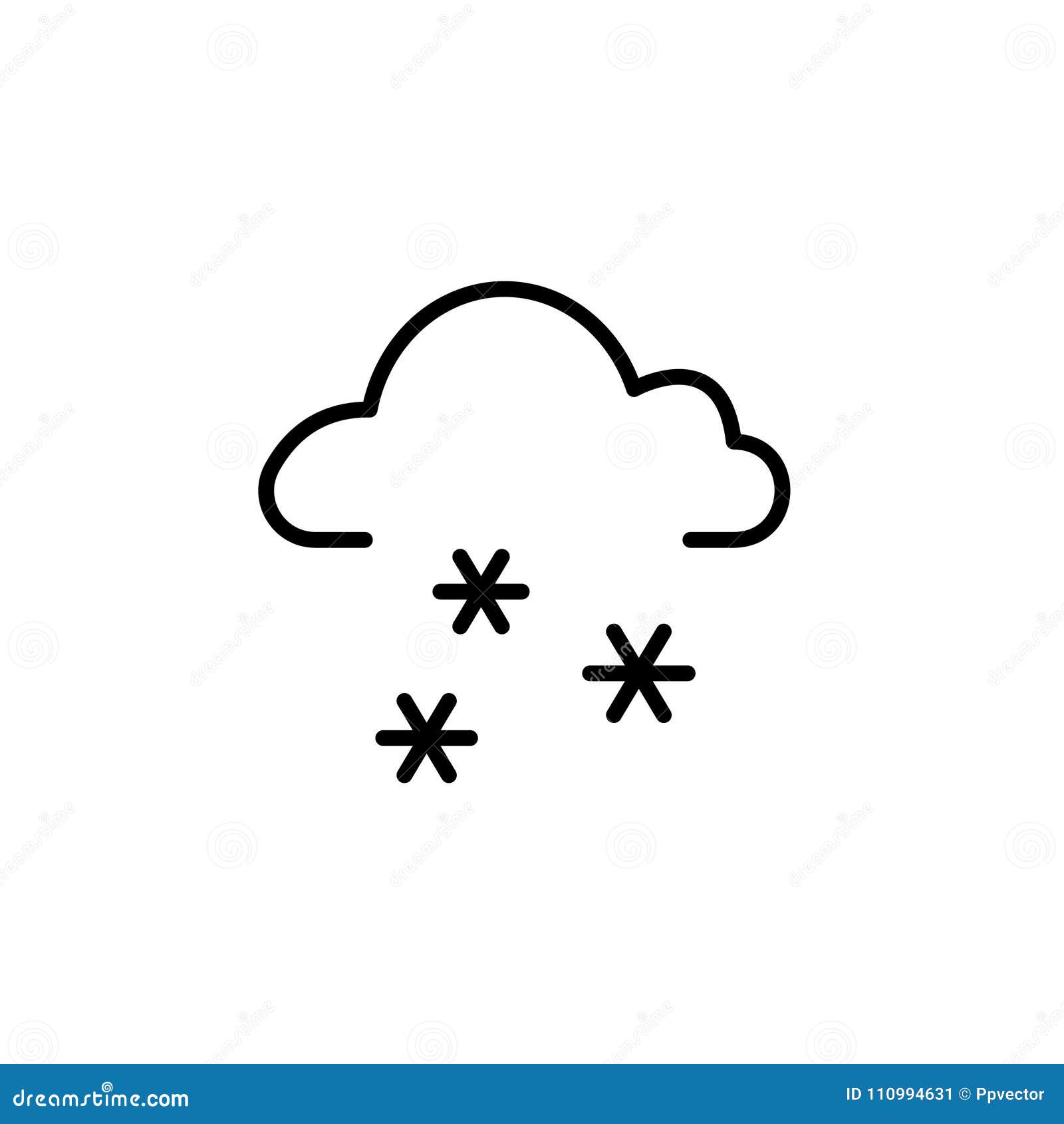 Icône de neige Vecteur illustration de vecteur. Illustration du ...