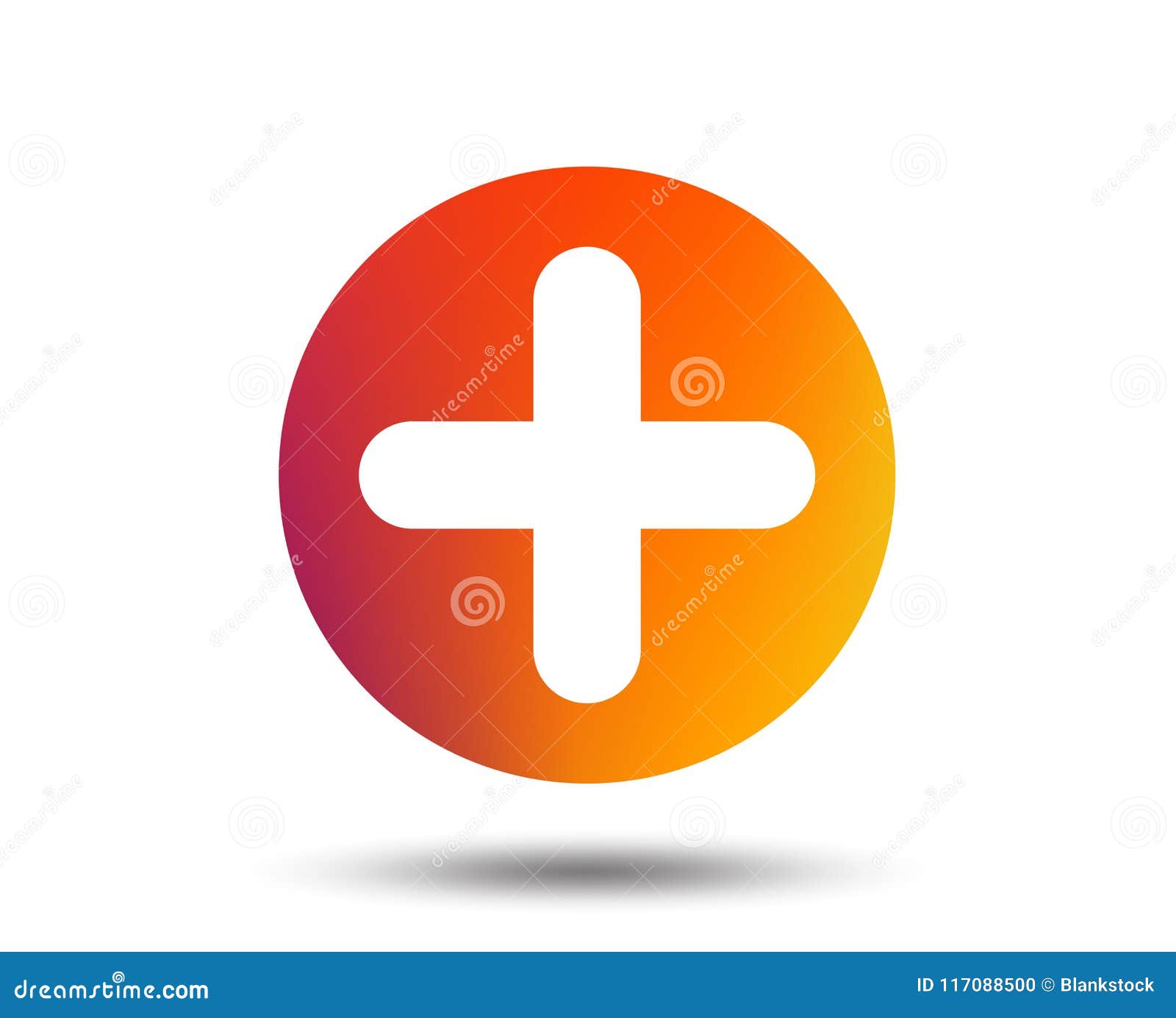 Icône De Plus Symbole Positif Illustration de Vecteur - Illustration du ...