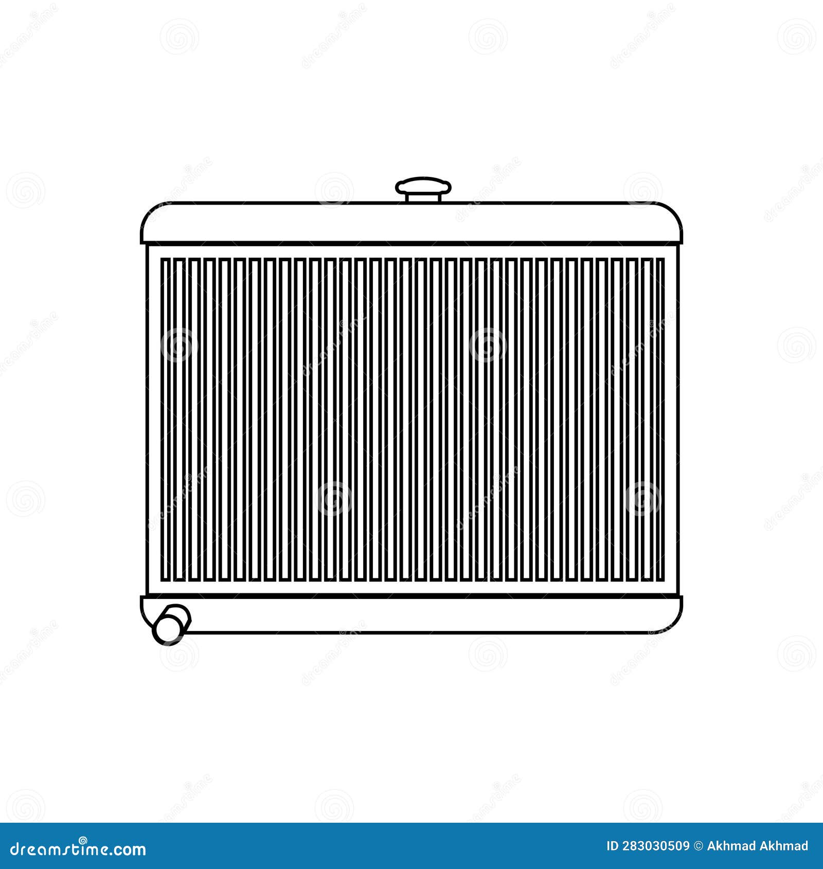 Icône de radiateur illustration de vecteur. Illustration du ...
