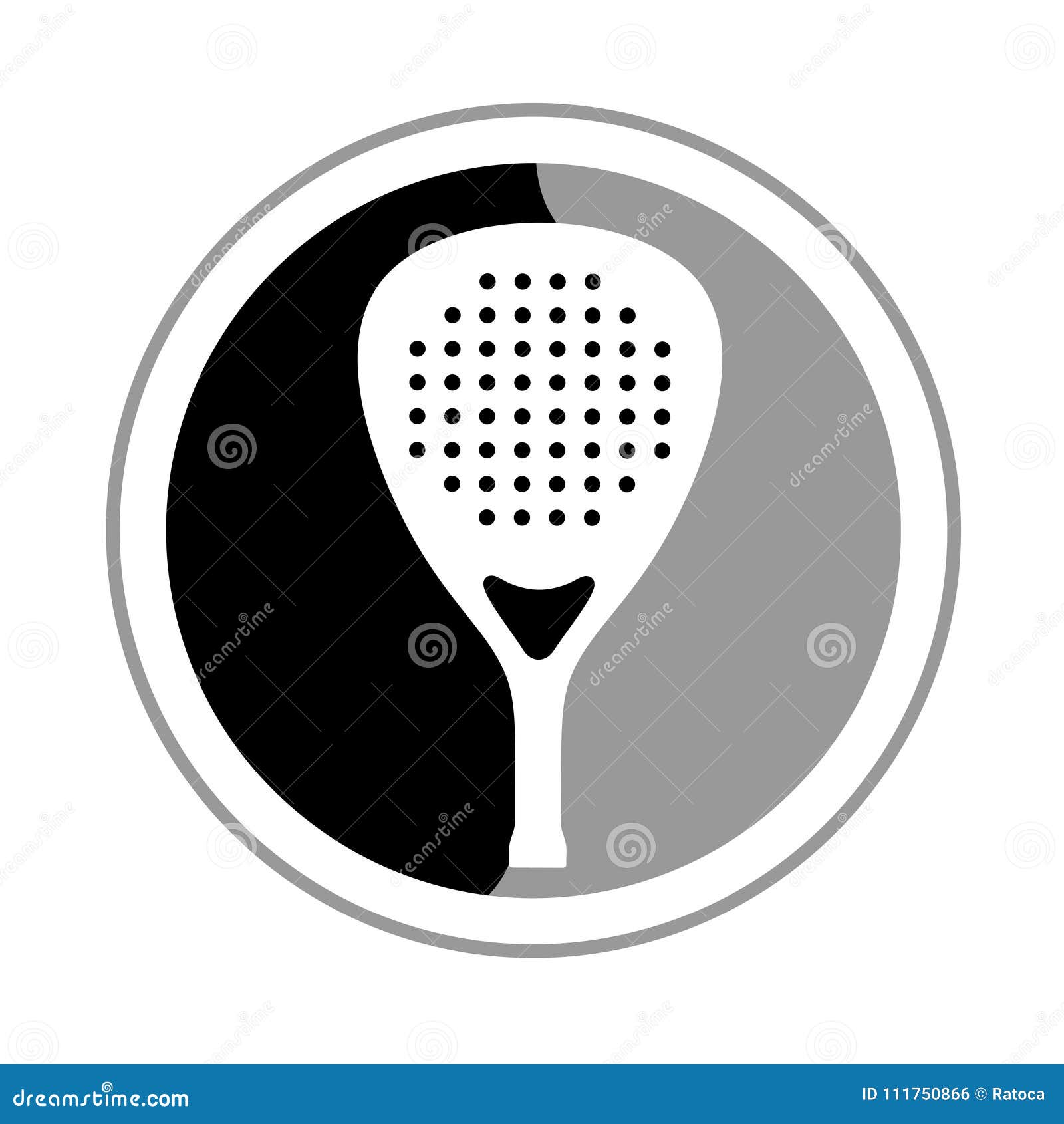 Icône de raquette de Padel illustration de vecteur. Illustration du ...