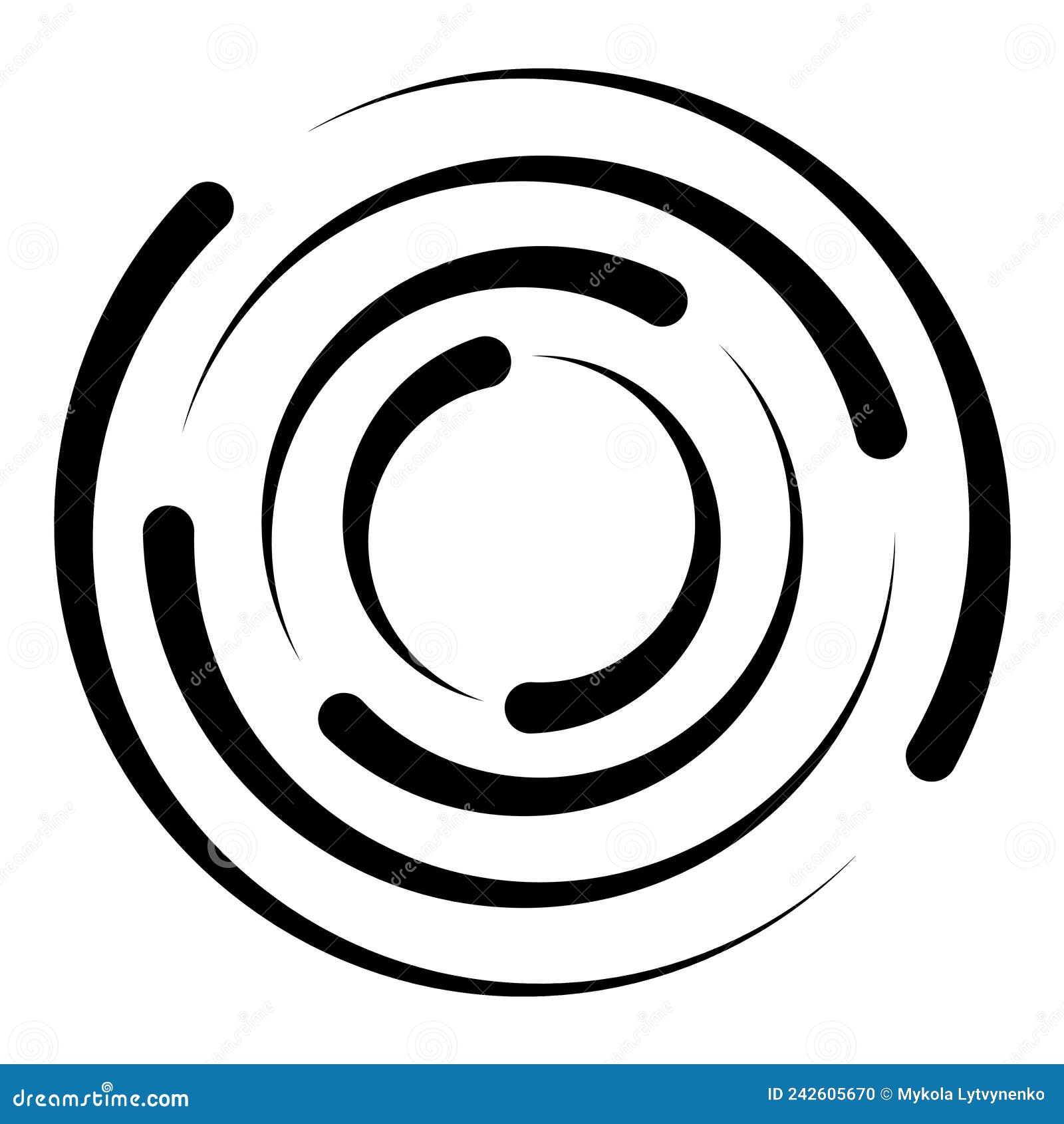 Icône De Rotation De Cercle De Cercle Concentrique Illustration de ...