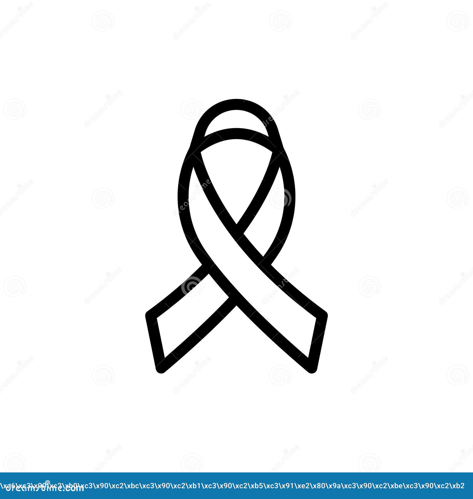 Icône de ruban de Cancer illustration de vecteur. Illustration du ...