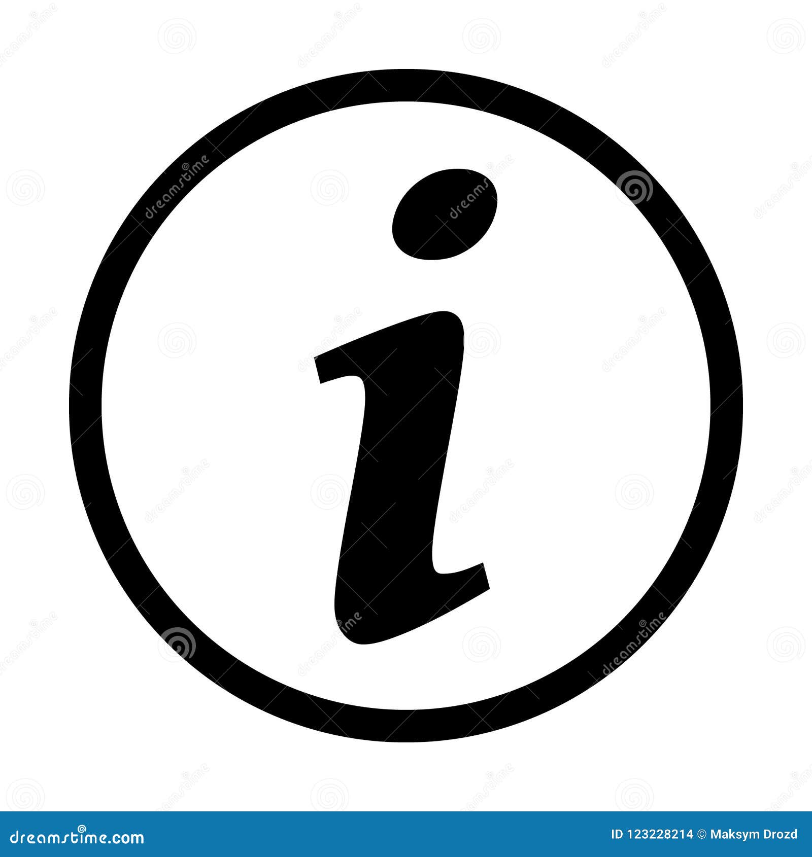 Icône De Signe De L'information, Icône D'infos Illustration Stock ...